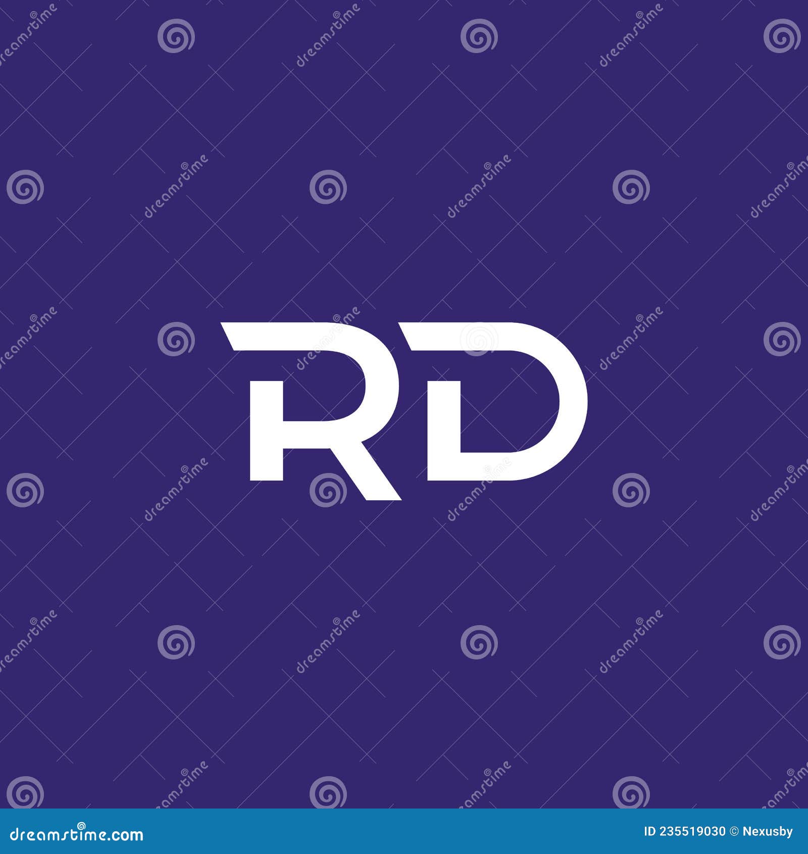 RD Letters Logo Design, Vector Stock Vector - Illustration of sport ...