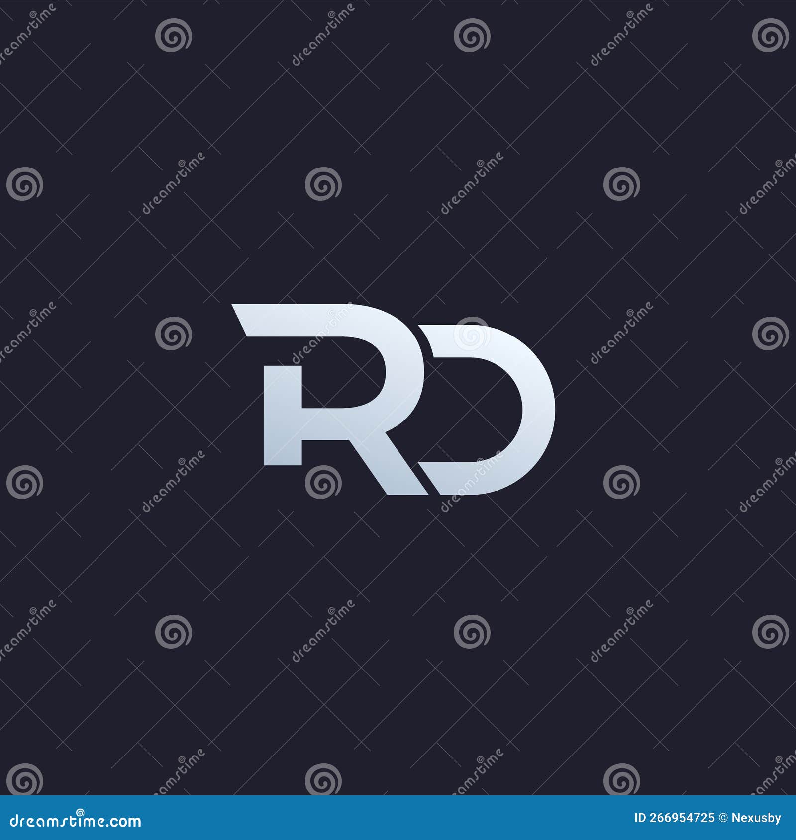 RD Letters Logo Design, Vector Monogram Stock Vector - Illustration of ...