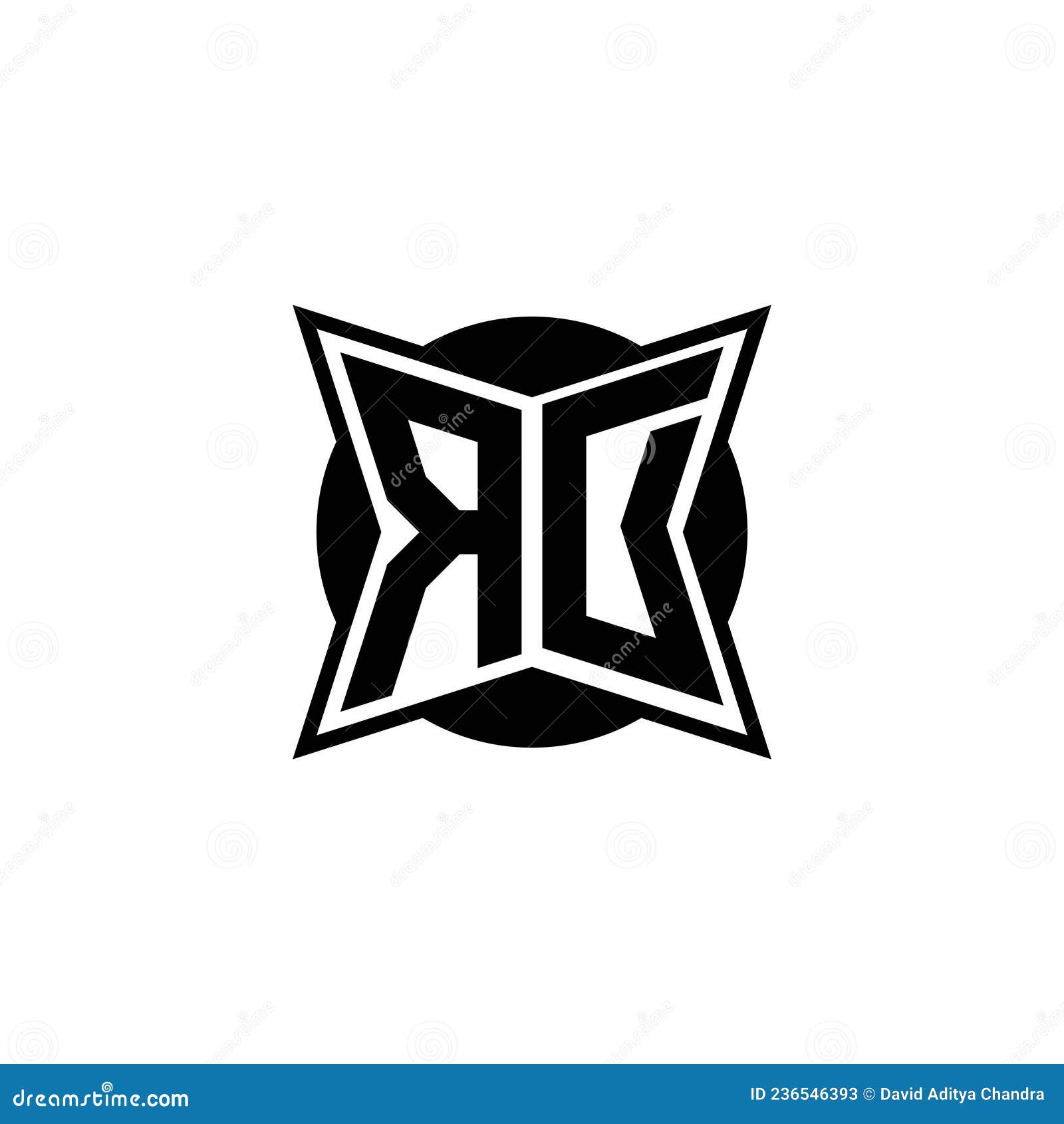 RD Logo Monogram Geometric Modern Design Stock Vector - Illustration of ...
