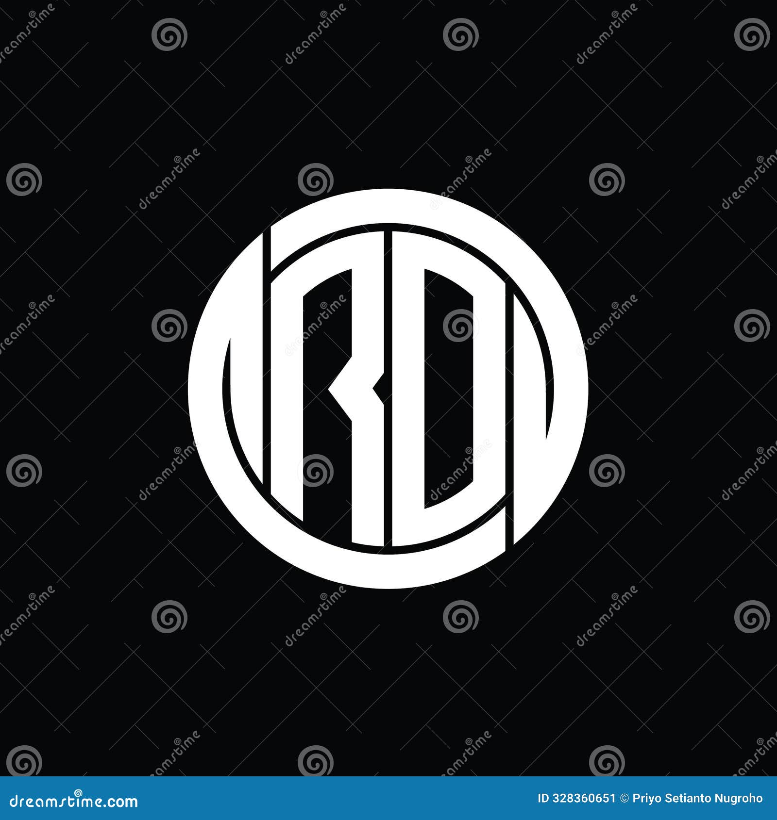 RD Logo Monogram Shield Inside Circle Shape Vector Images Design ...