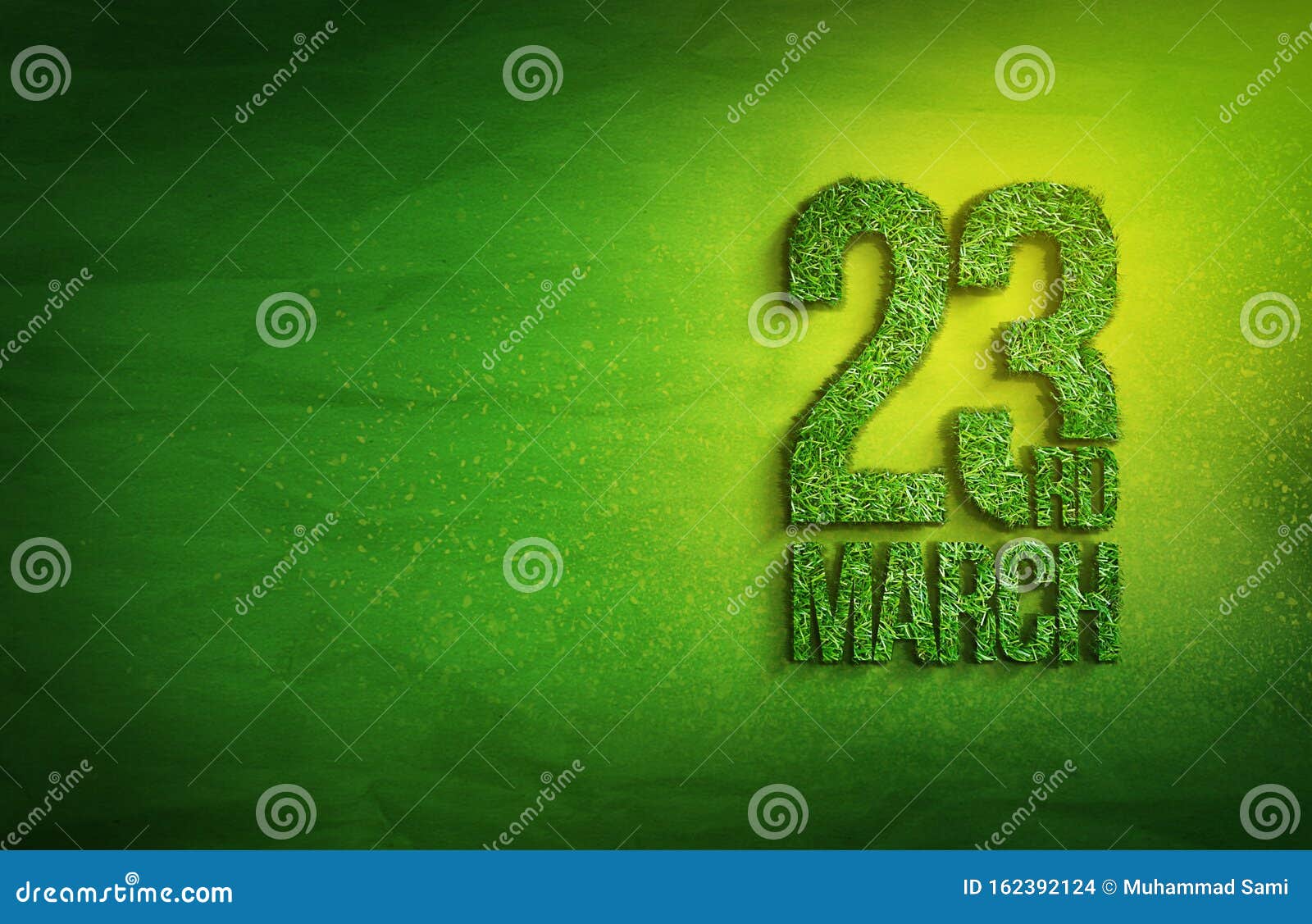 23rd of March Pakistan Day Celebration Grass Effect with Green ...