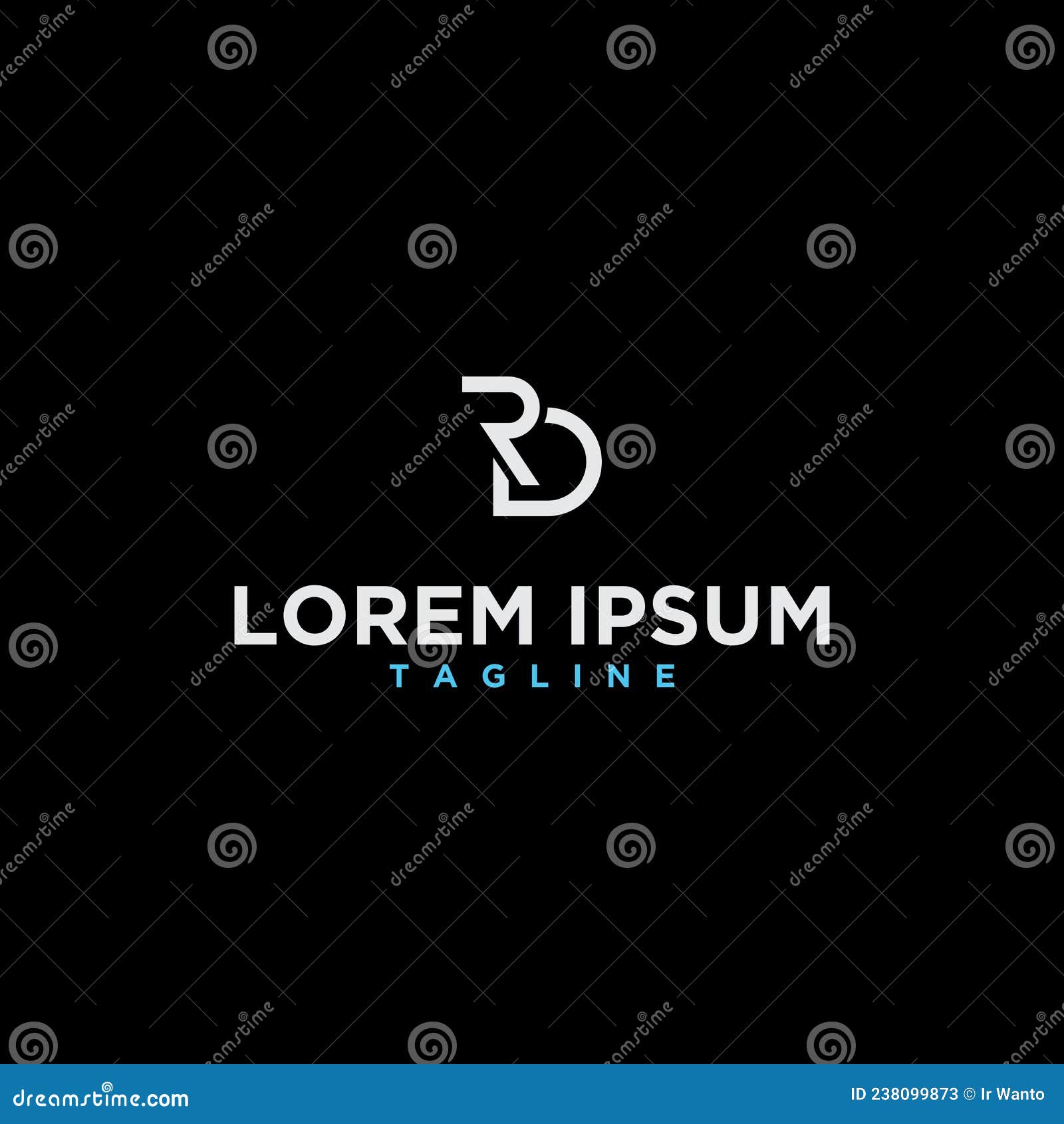 Rd Monogram Logo Design Inspiration Stock Vector - Illustration of ...