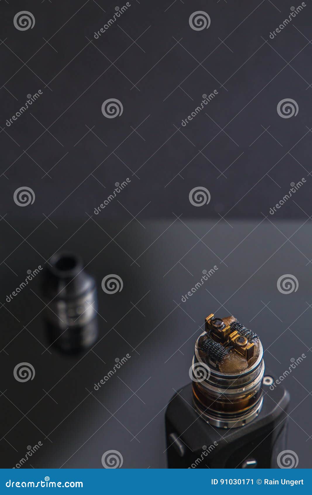 RDA Tank Atomizer with Head Disassembled Stock Image - Image of ...