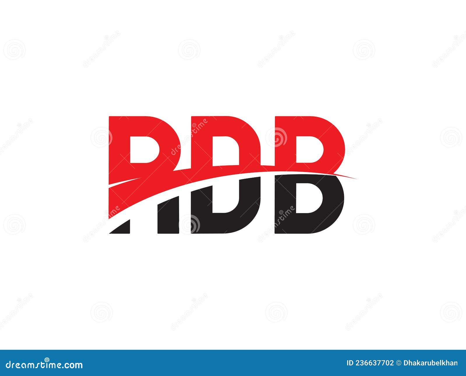 RDB Letter Initial Logo Design Vector Illustration Stock Vector ...