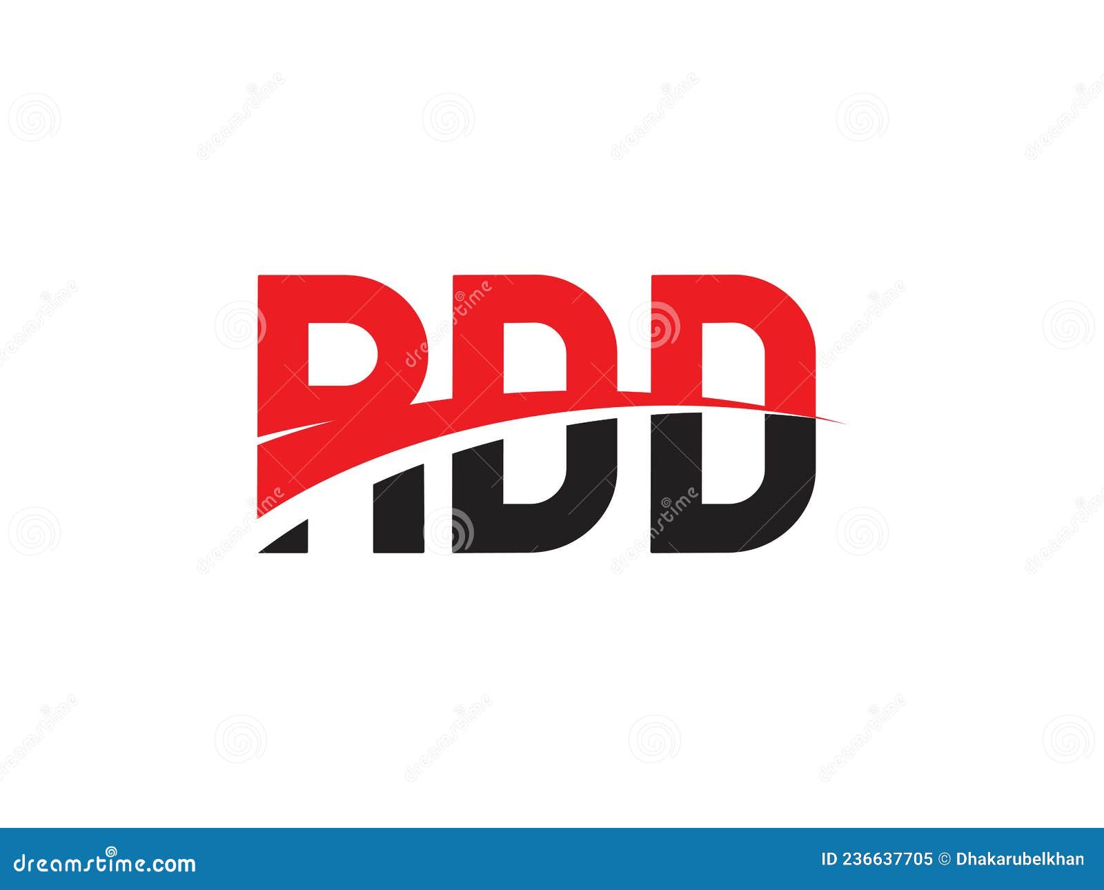 RDD Letter Initial Logo Design Vector Illustration Stock Vector ...