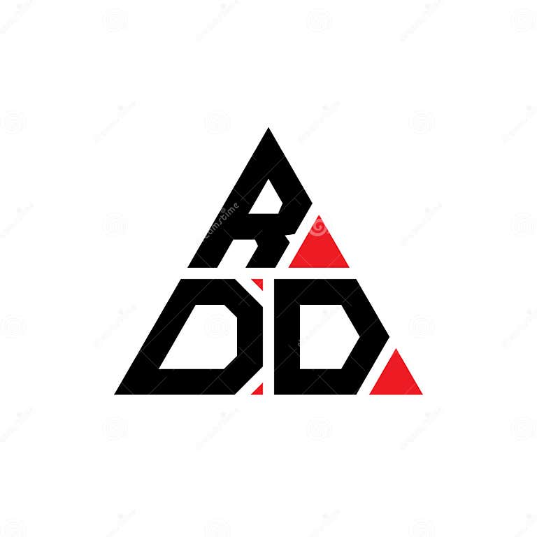 RDD Triangle Letter Logo Design with Triangle Shape. RDD Triangle Logo ...