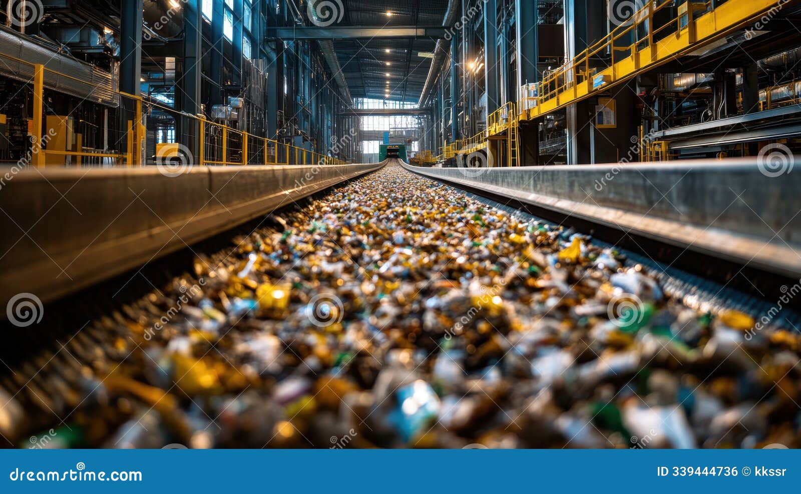 RDF Conveyor Belt, a Conveyor Belt Moves Refuse-derived Fuel in a ...