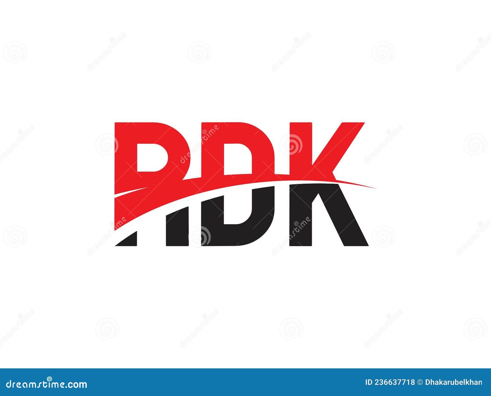 RDK Letter Initial Logo Design Vector Illustration Stock Vector ...