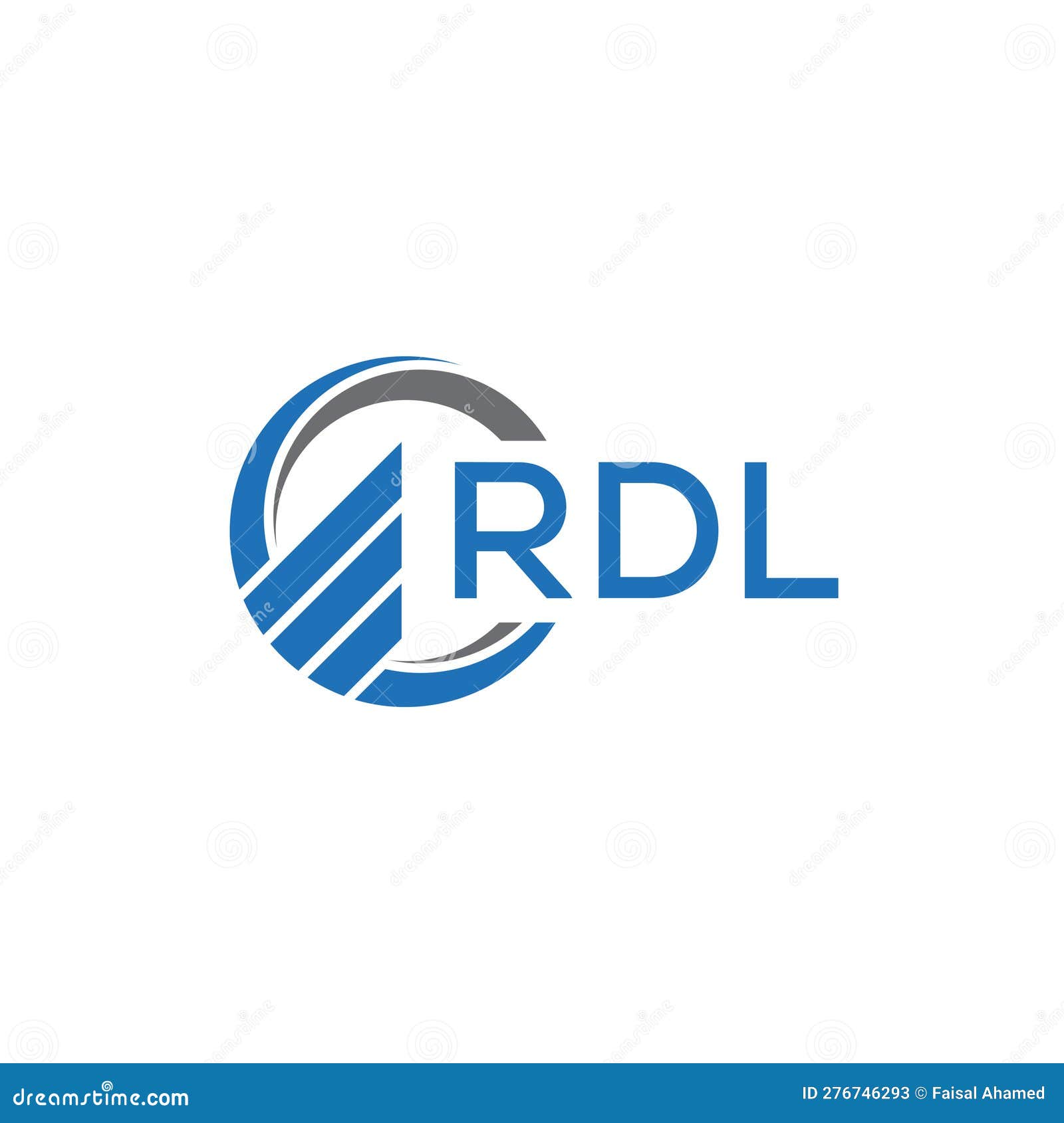 RDL Abstract Technology Logo Design on White Background. RDL Creative ...