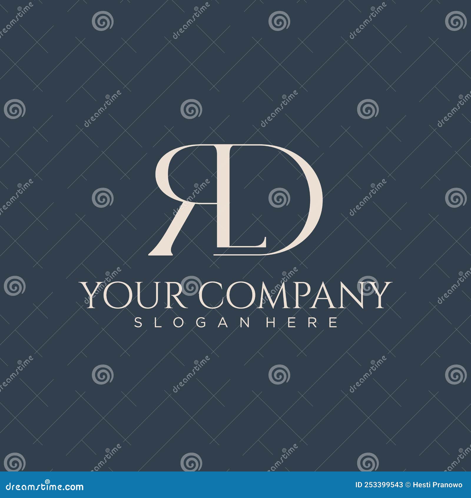 RDL Monogram Logo Initial Letter Design Stock Vector - Illustration of ...