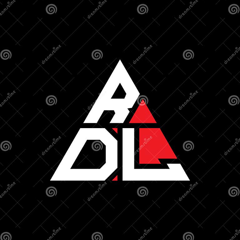 RDL Triangle Letter Logo Design with Triangle Shape. RDL Triangle Logo ...