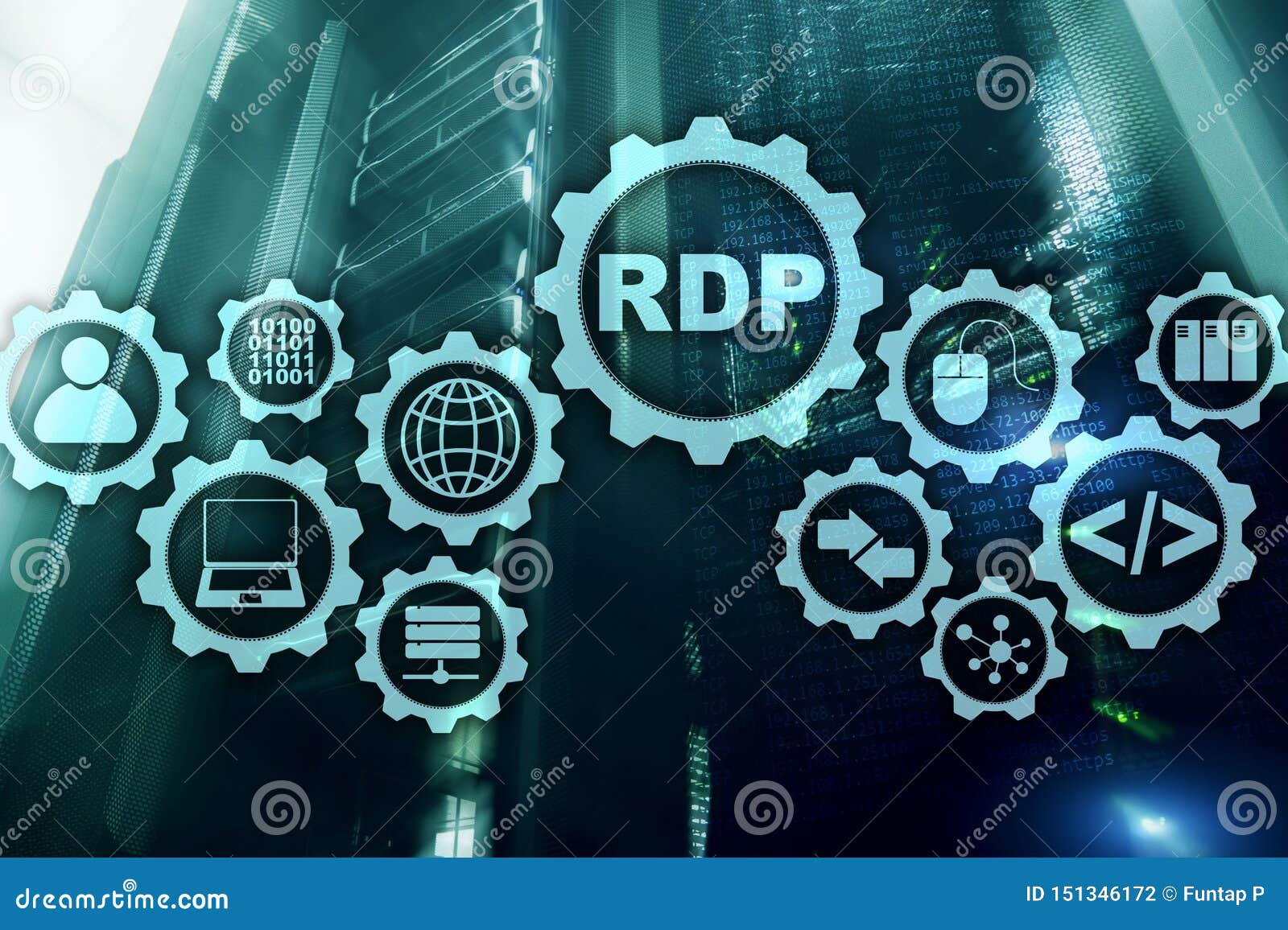 RDP Remote Desktop Protocol. Terminal Services. Server Background ...