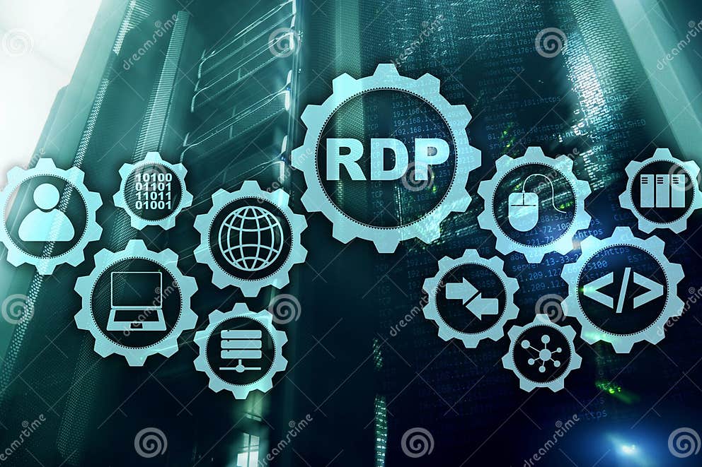 RDP Remote Desktop Protocol. Terminal Services. Server Background ...