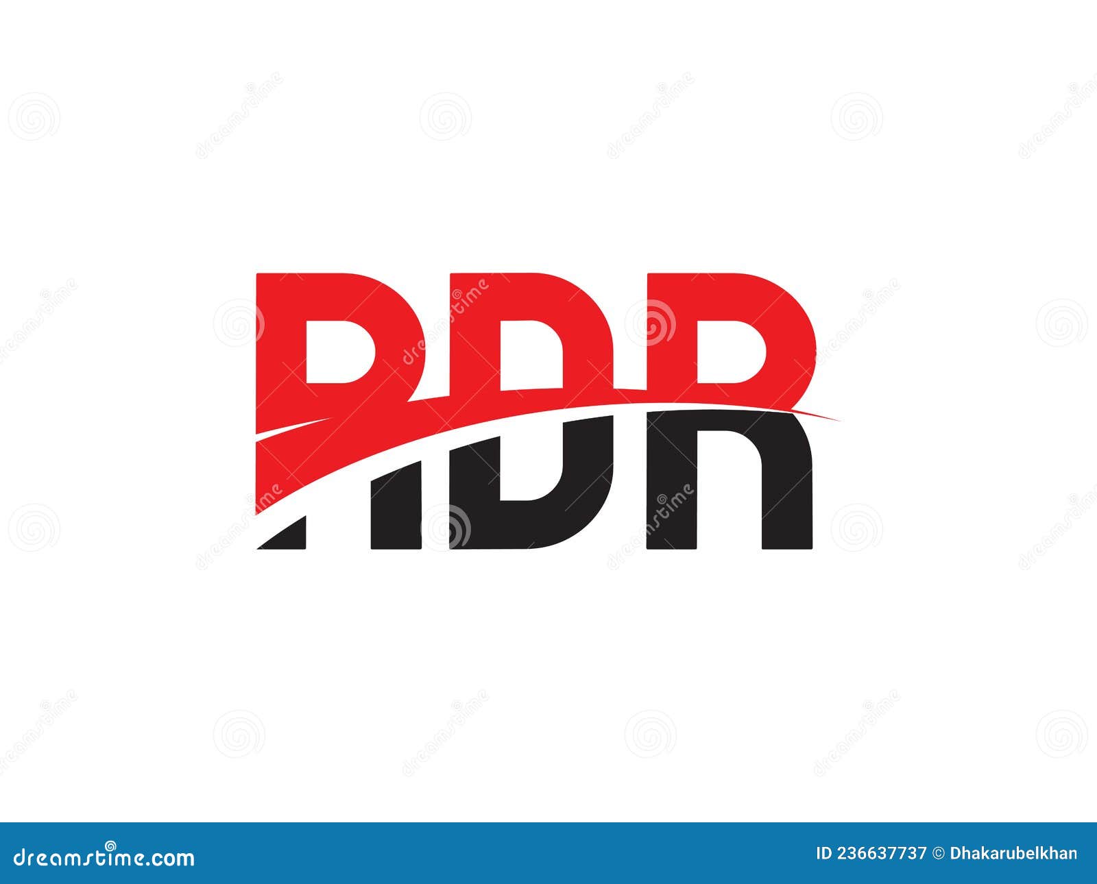 RDR Letter Initial Logo Design Vector Illustration Stock Vector ...