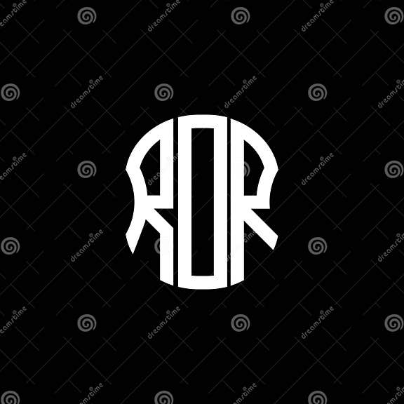 RDR Letter Logo Abstract Creative Design. Stock Vector - Illustration ...