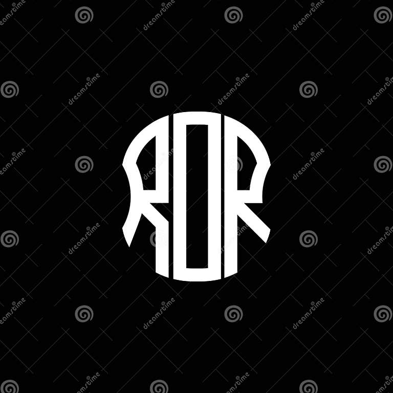 RDR Letter Logo Abstract Creative Design. Stock Vector - Illustration ...