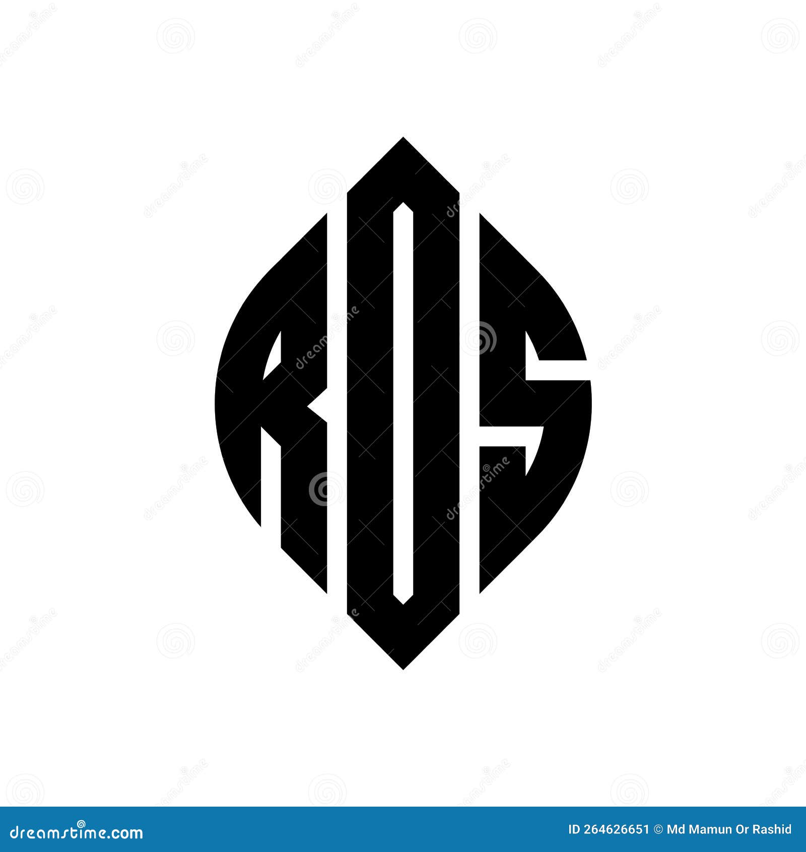 RDS Circle Letter Logo Design with Circle and Ellipse Shape. RDS ...