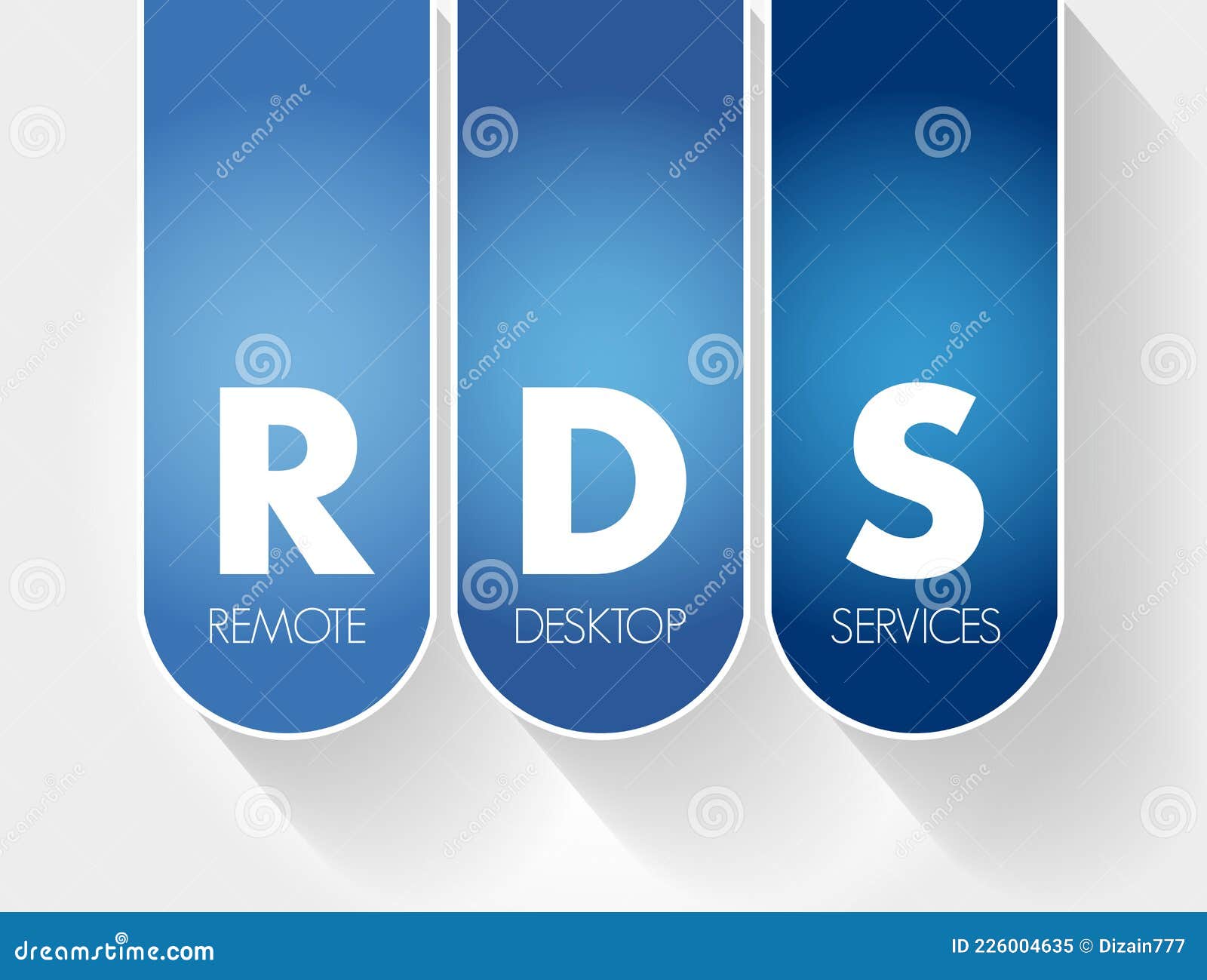 RDS - Remote Desktop Services Acronym, Technology Concept Background ...