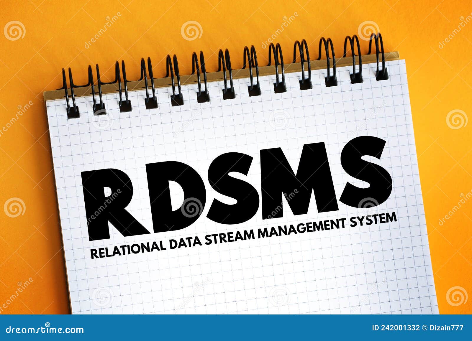 RDSMS - Relational Data Stream Management System Acronym Text on ...