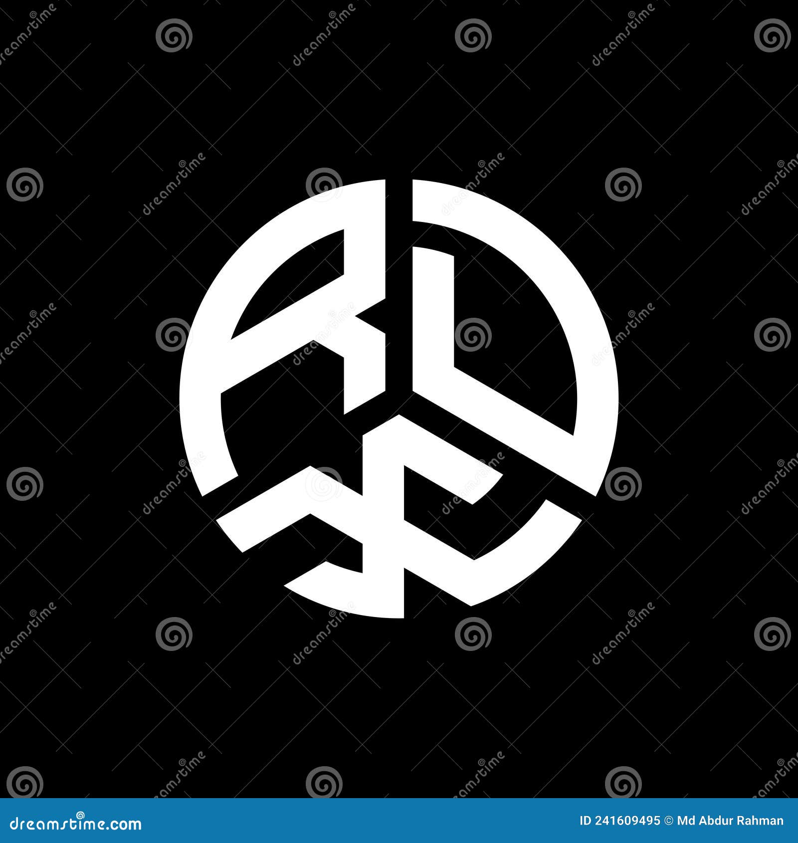 RDX Letter Logo Design On Black Background. RDX Creative Initials ...