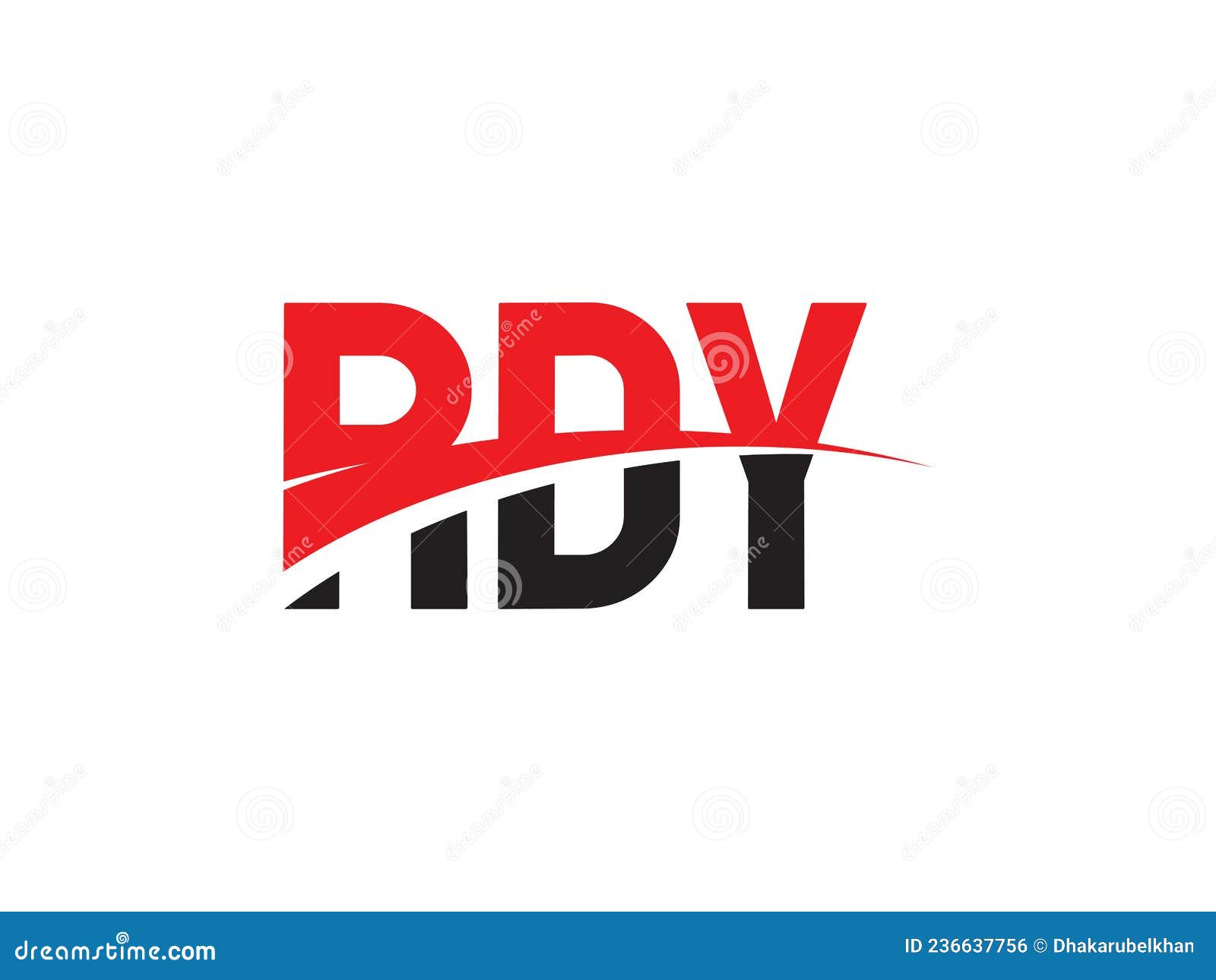 RDY Letter Initial Logo Design Vector Illustration Stock Vector ...