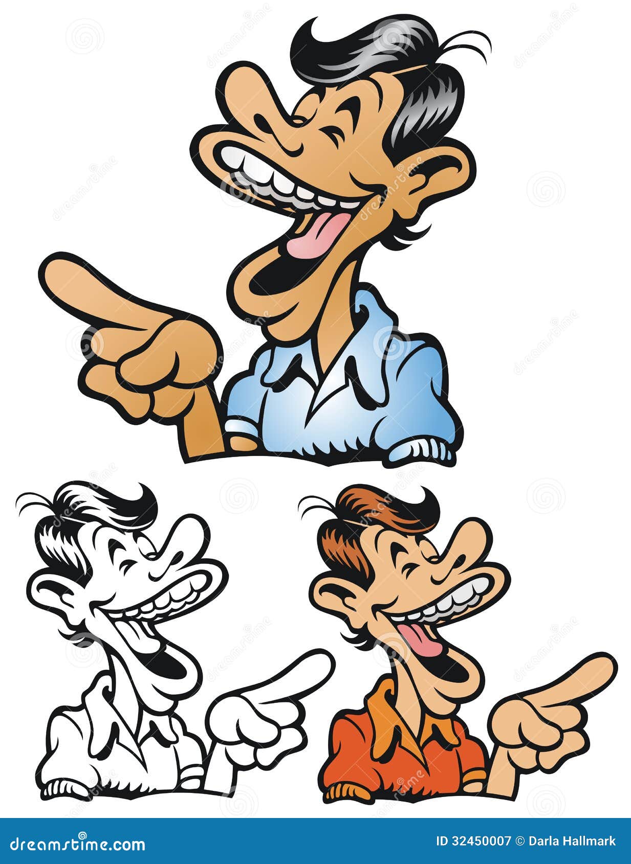 Reírse todo ilustración del vector. Ilustración de divertido - 32450007