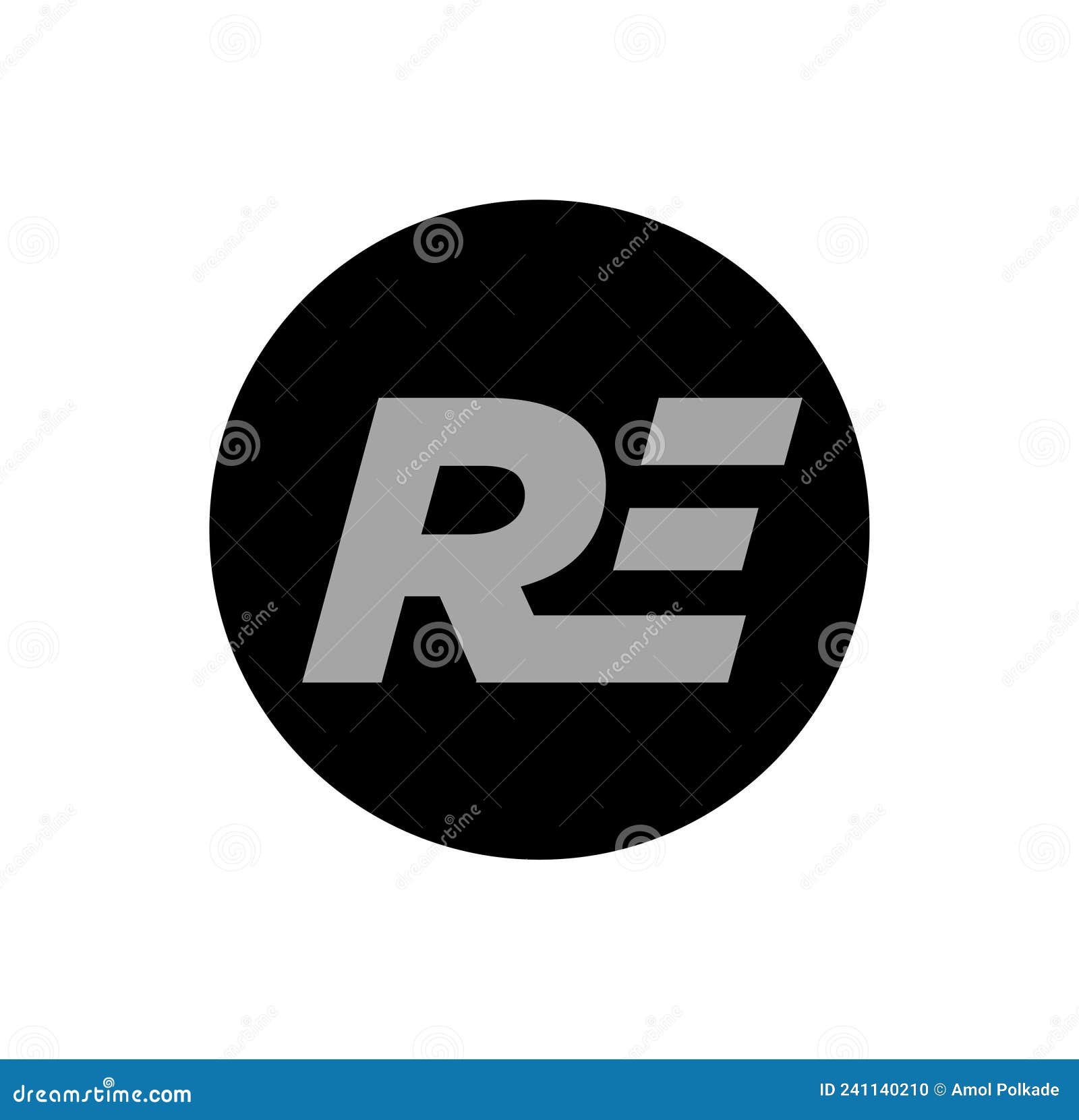 RE Company Name Initial Letters Monogram. RE Symbol Stock Vector ...