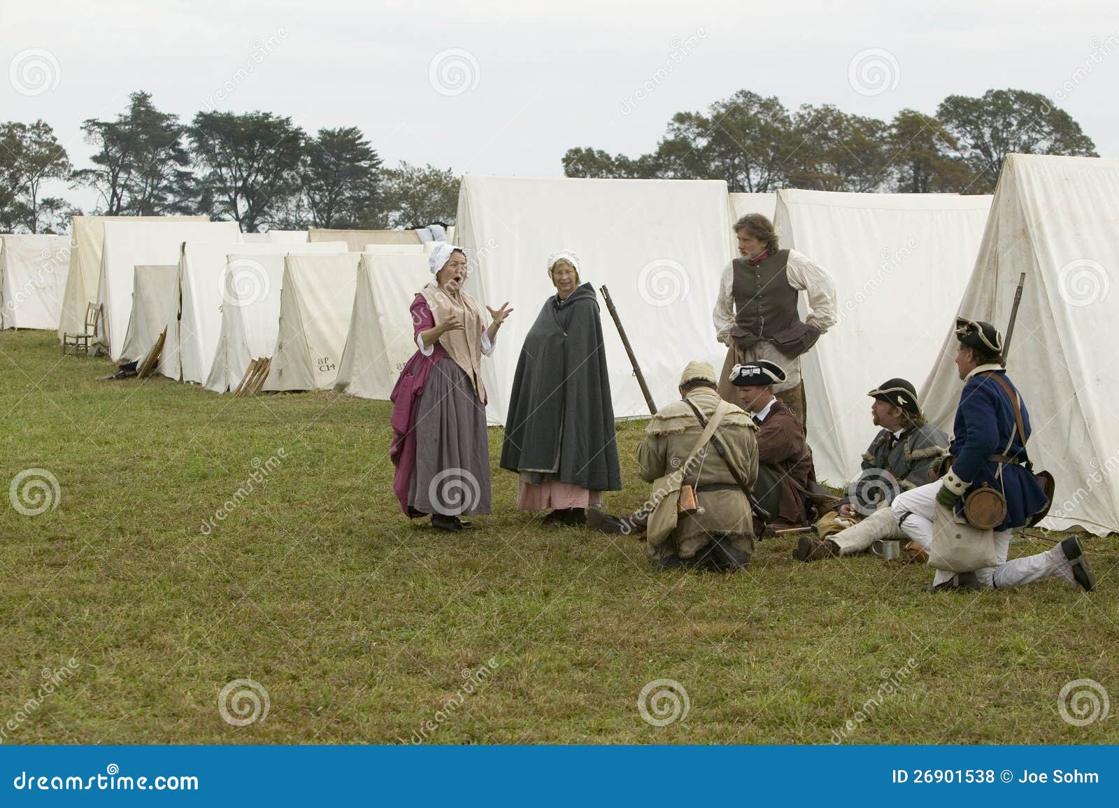 Re-enactment of Revolutionary War Encampment Editorial Stock Photo ...