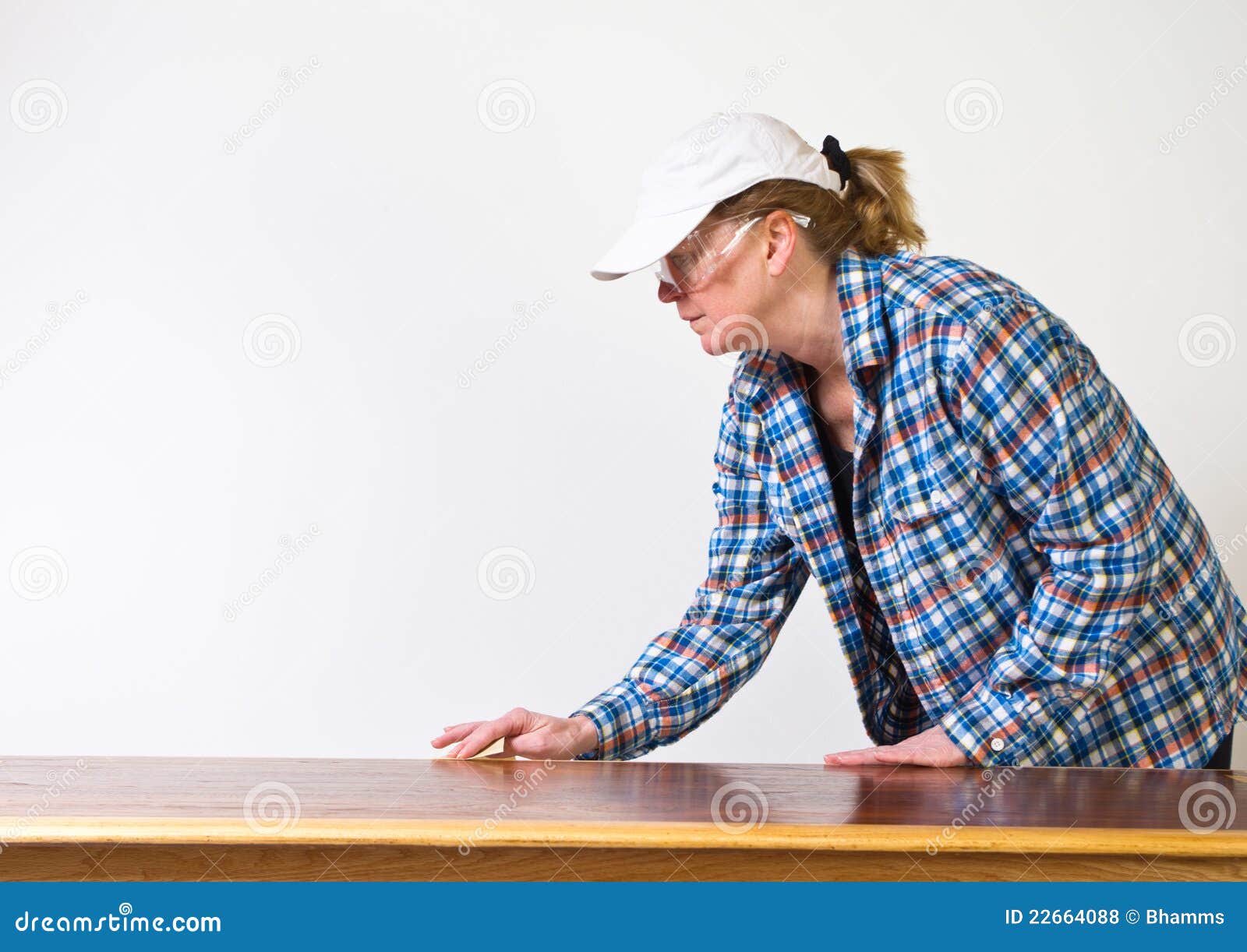 Re-finishing a table stock photo. Image of developmant - 22664088