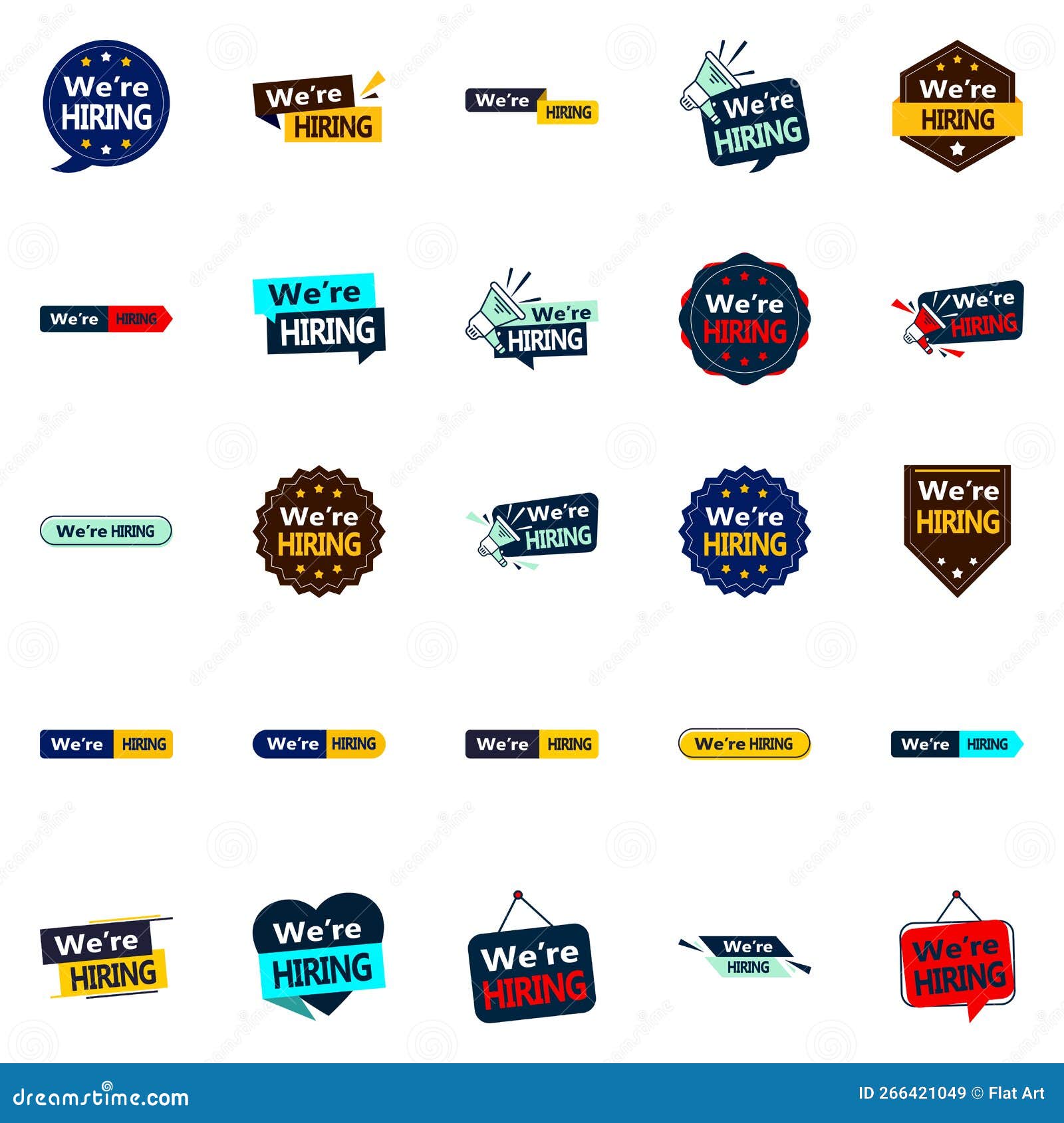 We Re Hiring 25 Professional Vector Graphics for Recruitment Campaigns ...