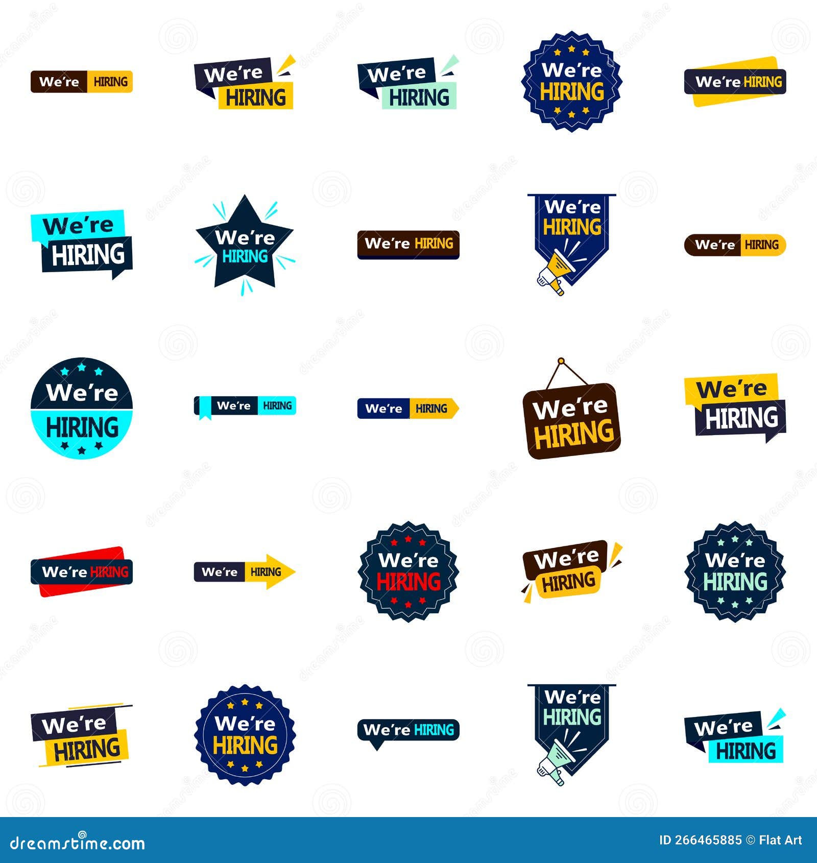 25 we Re Hiring Vector Elements To Make Your Job Advertisements Stand ...
