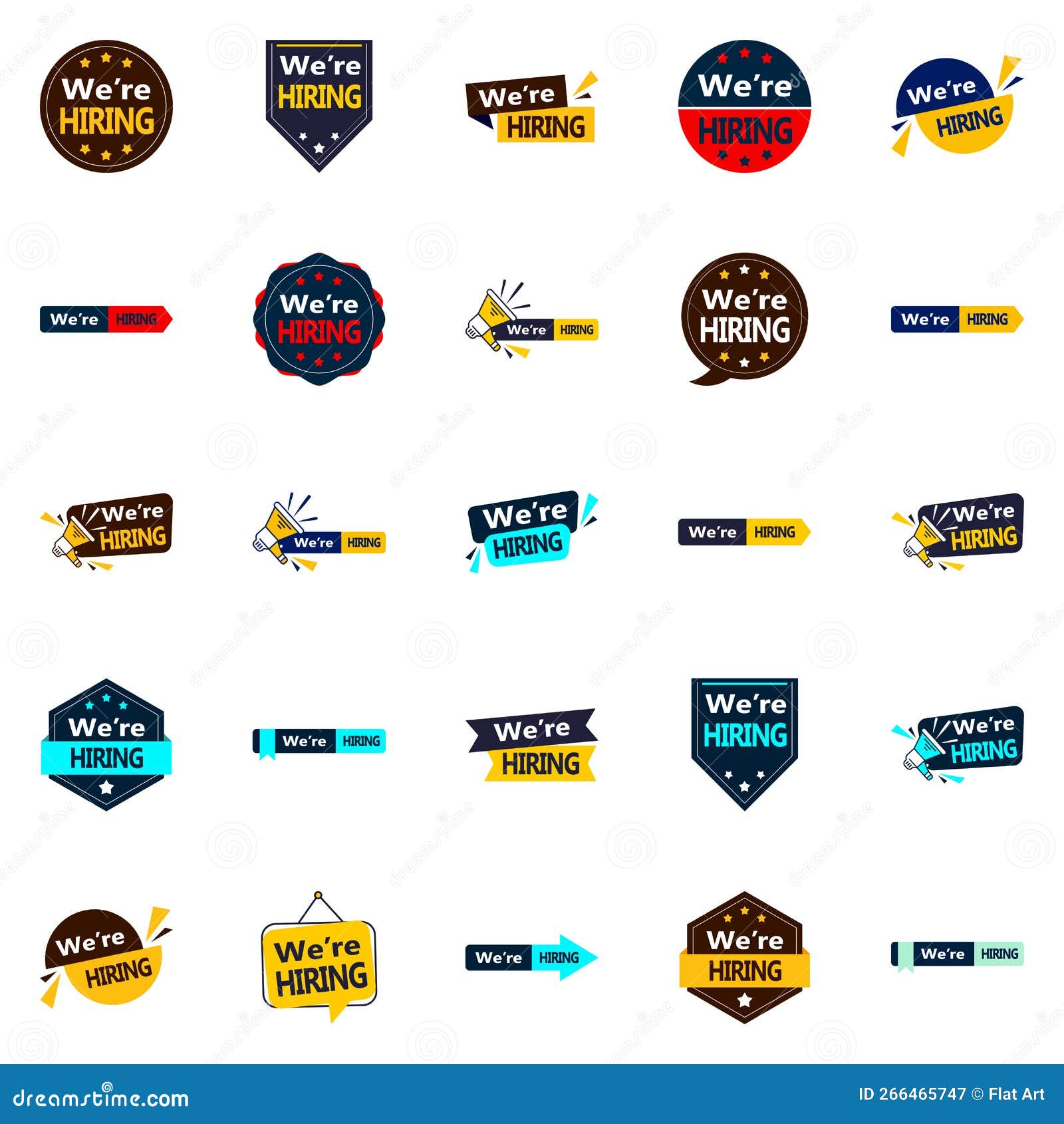 25 we Re Hiring Vector Graphics To Attract Top Talent Stock Vector ...