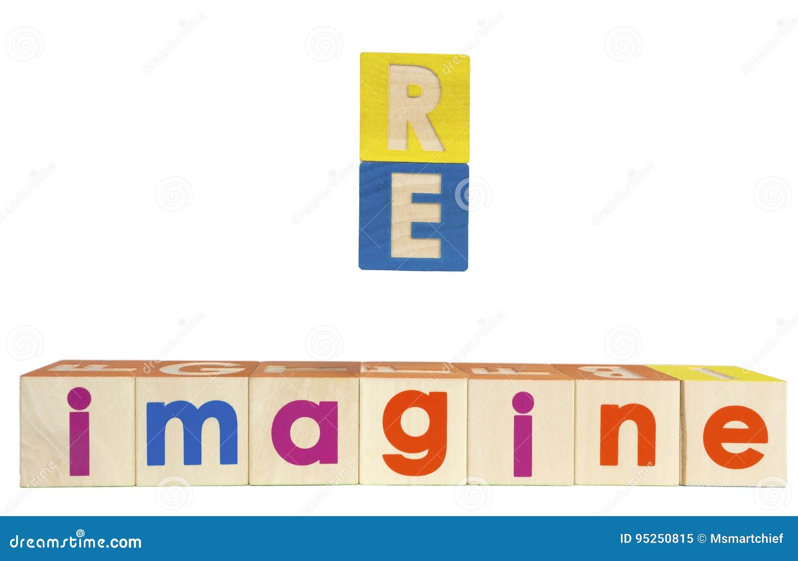 RE IMAGINE Concept Text Blocks Stock Image - Image of paradigm ...