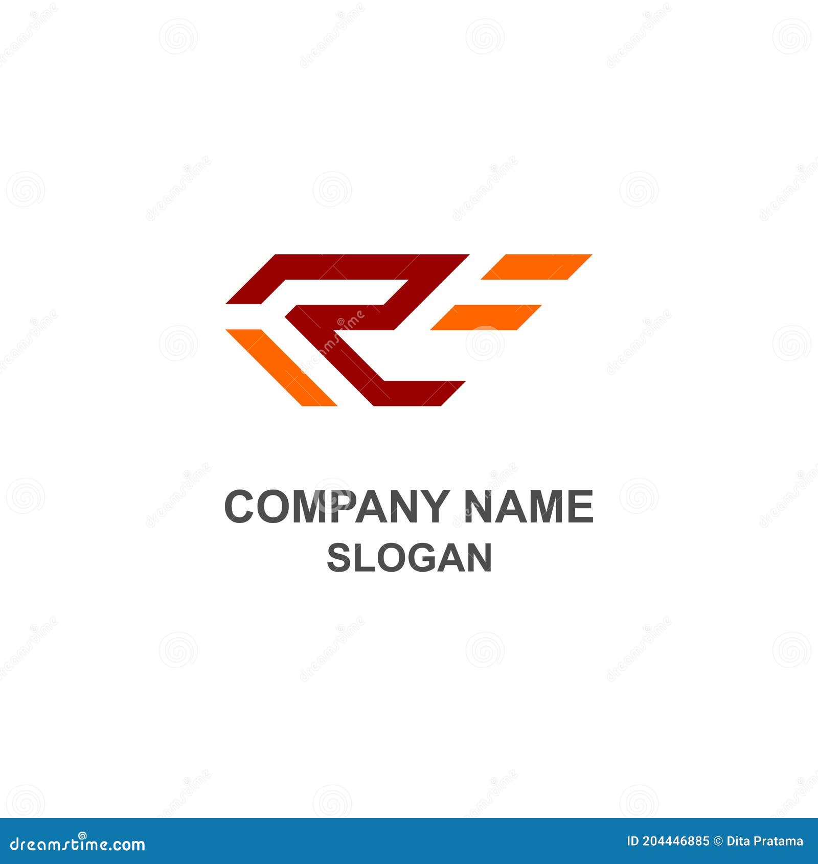 RE Letter Initial Logo, Simple and Modern Bold Logo with Unique Shape ...