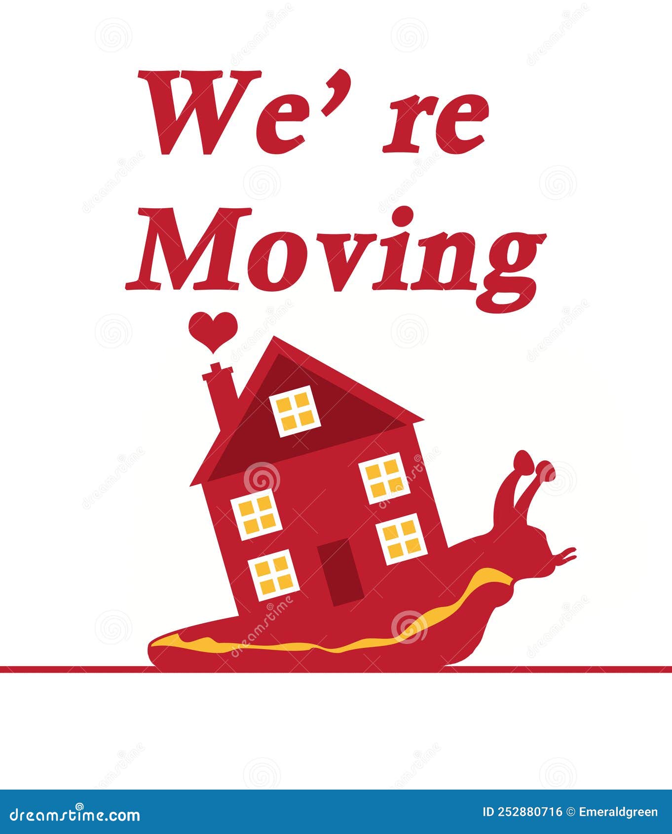 We` re Moving stock illustration. Illustration of relocation - 252880716