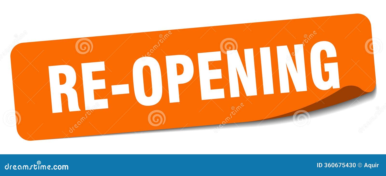 Re-opening Sticker. Re-opening Label Stock Vector - Illustration of ...