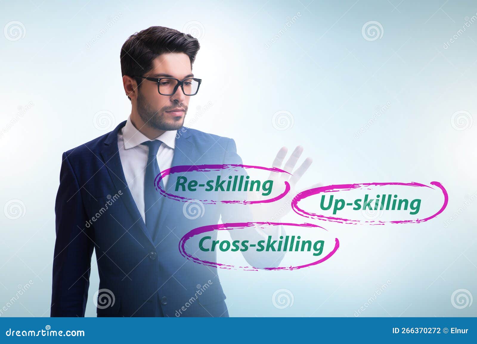 Re-skilling and Upskilling in Learning Concept Stock Photo - Image of ...