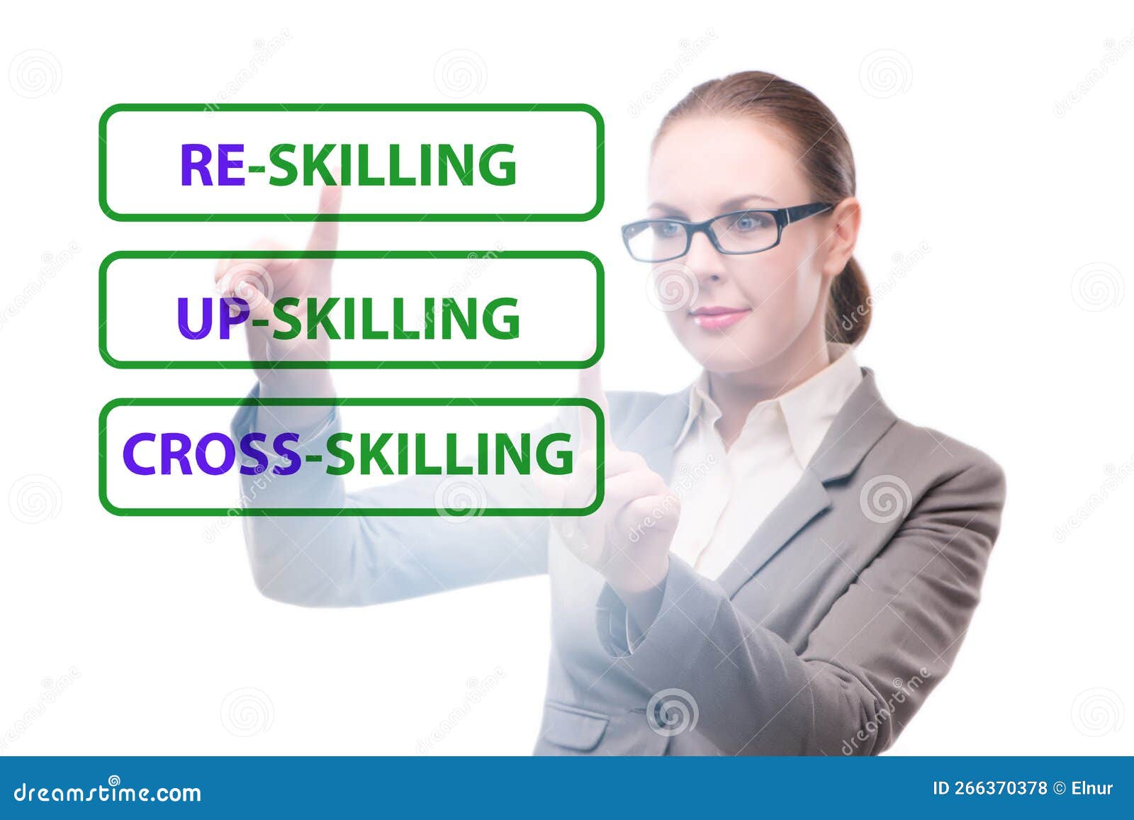 Re-skilling and Upskilling in Learning Concept Stock Photo - Image of ...