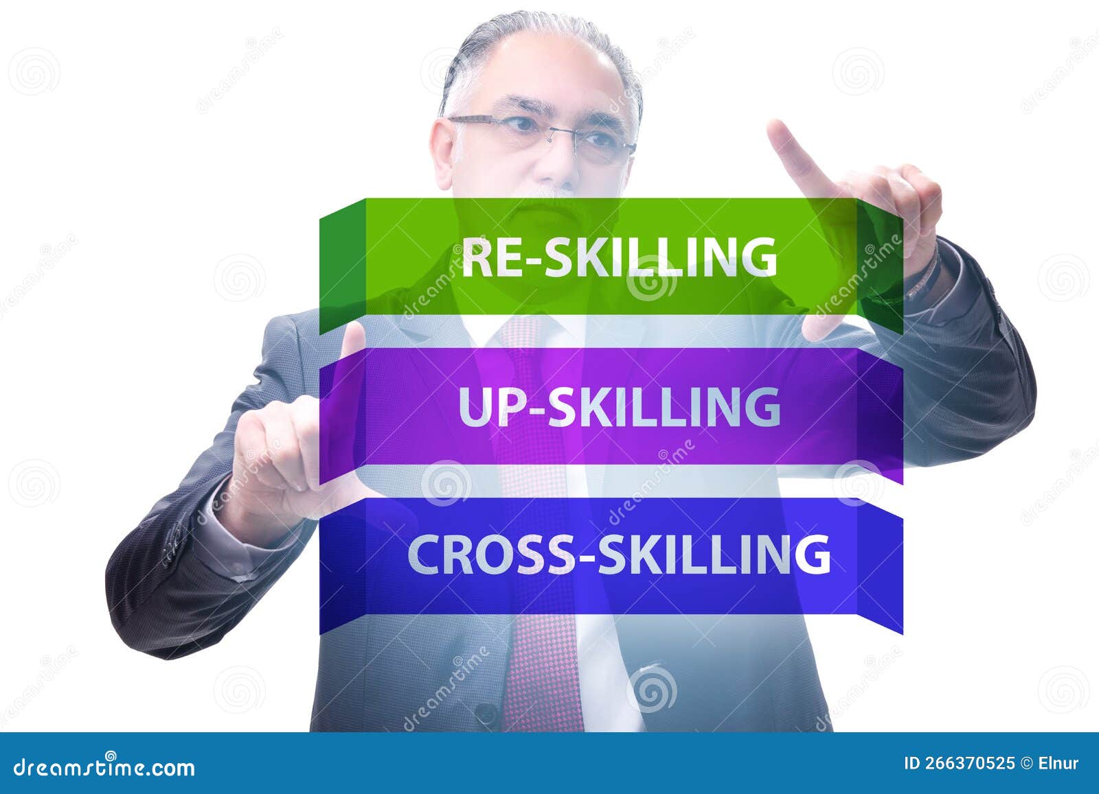 Re-skilling and Upskilling in Learning Concept Stock Image - Image of ...