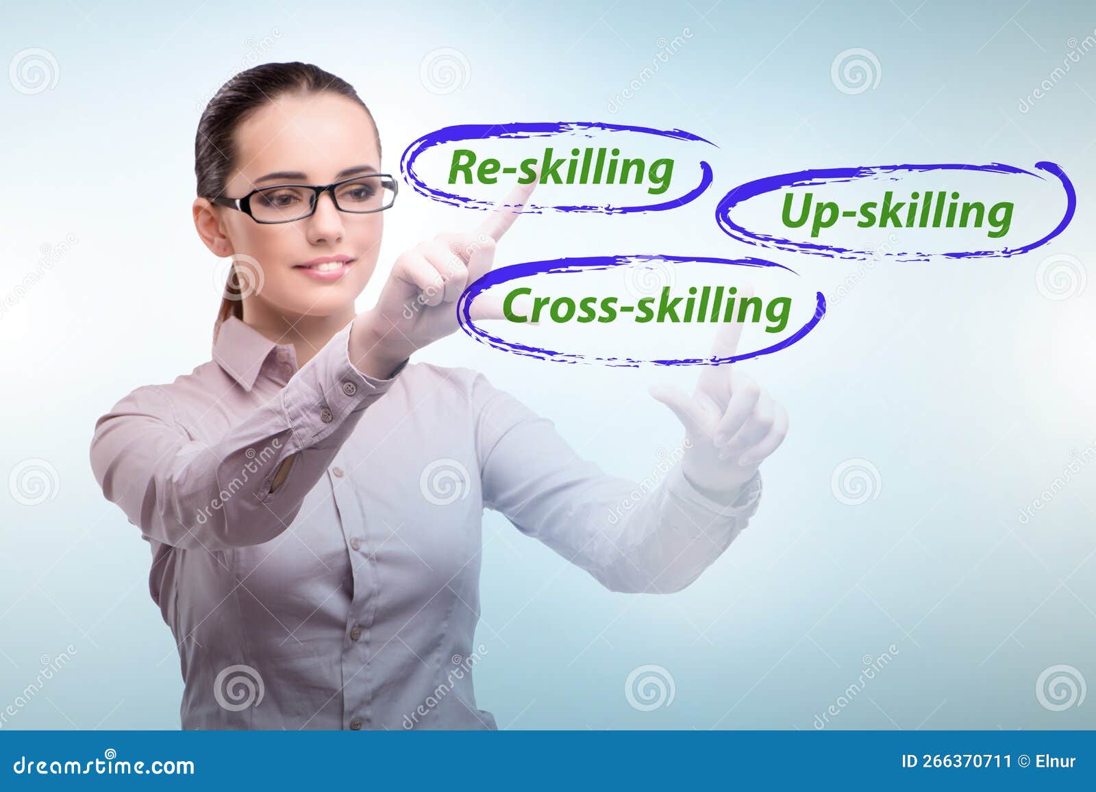 Re-skilling and Upskilling in Learning Concept Stock Image - Image of ...
