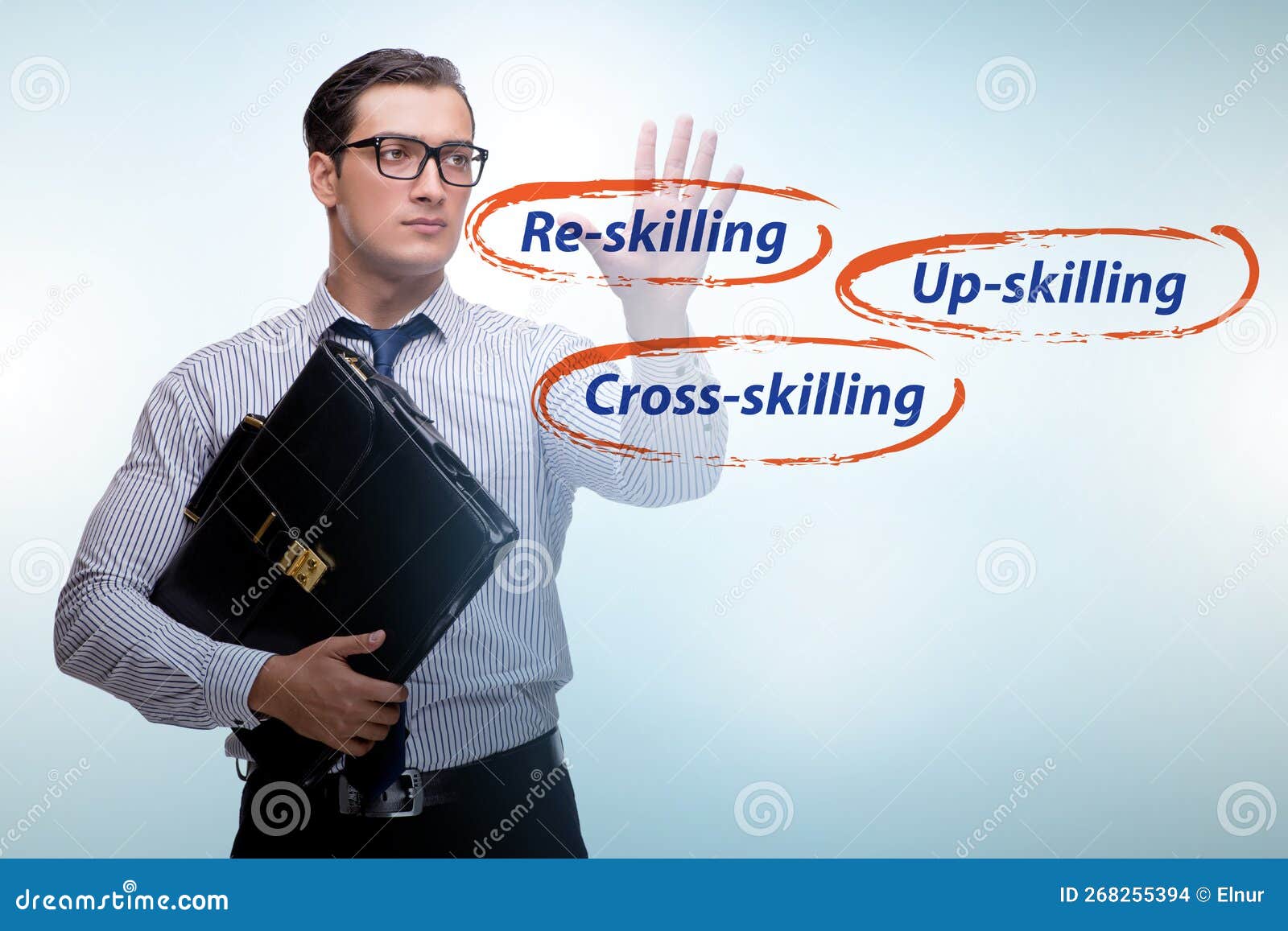 Re-skilling and Upskilling in Learning Concept Stock Photo - Image of ...