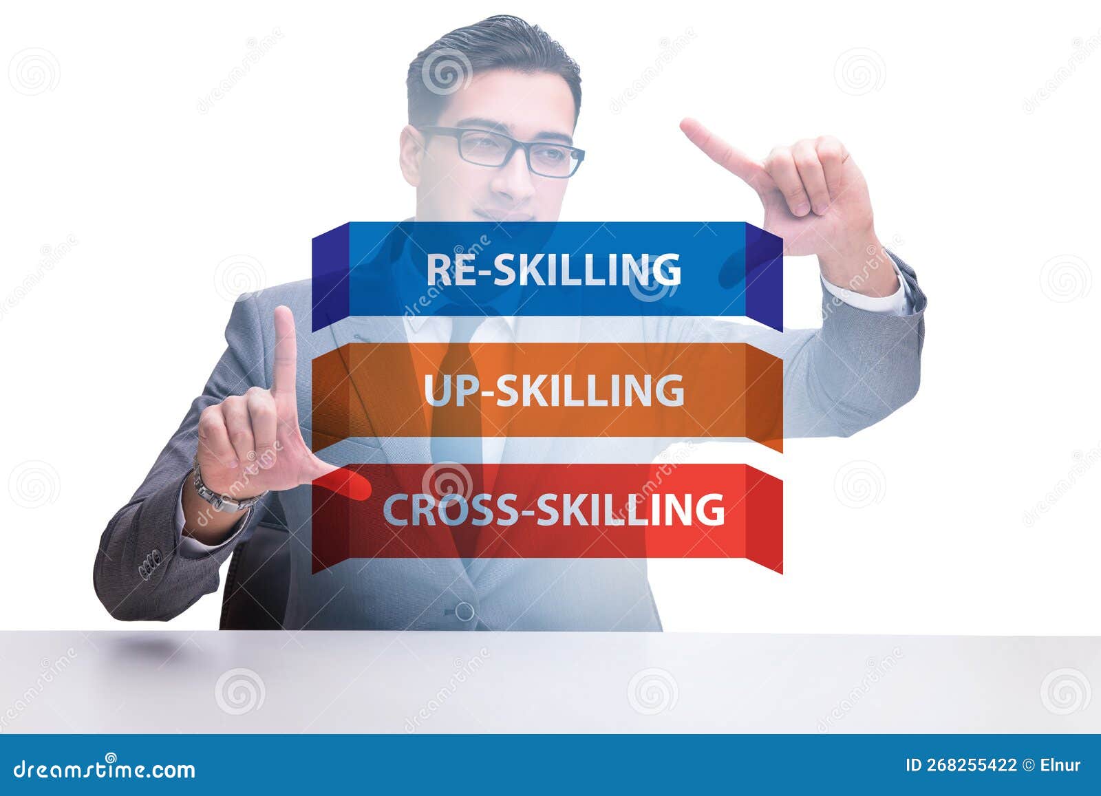 Re-skilling and Upskilling in Learning Concept Stock Photo - Image of ...