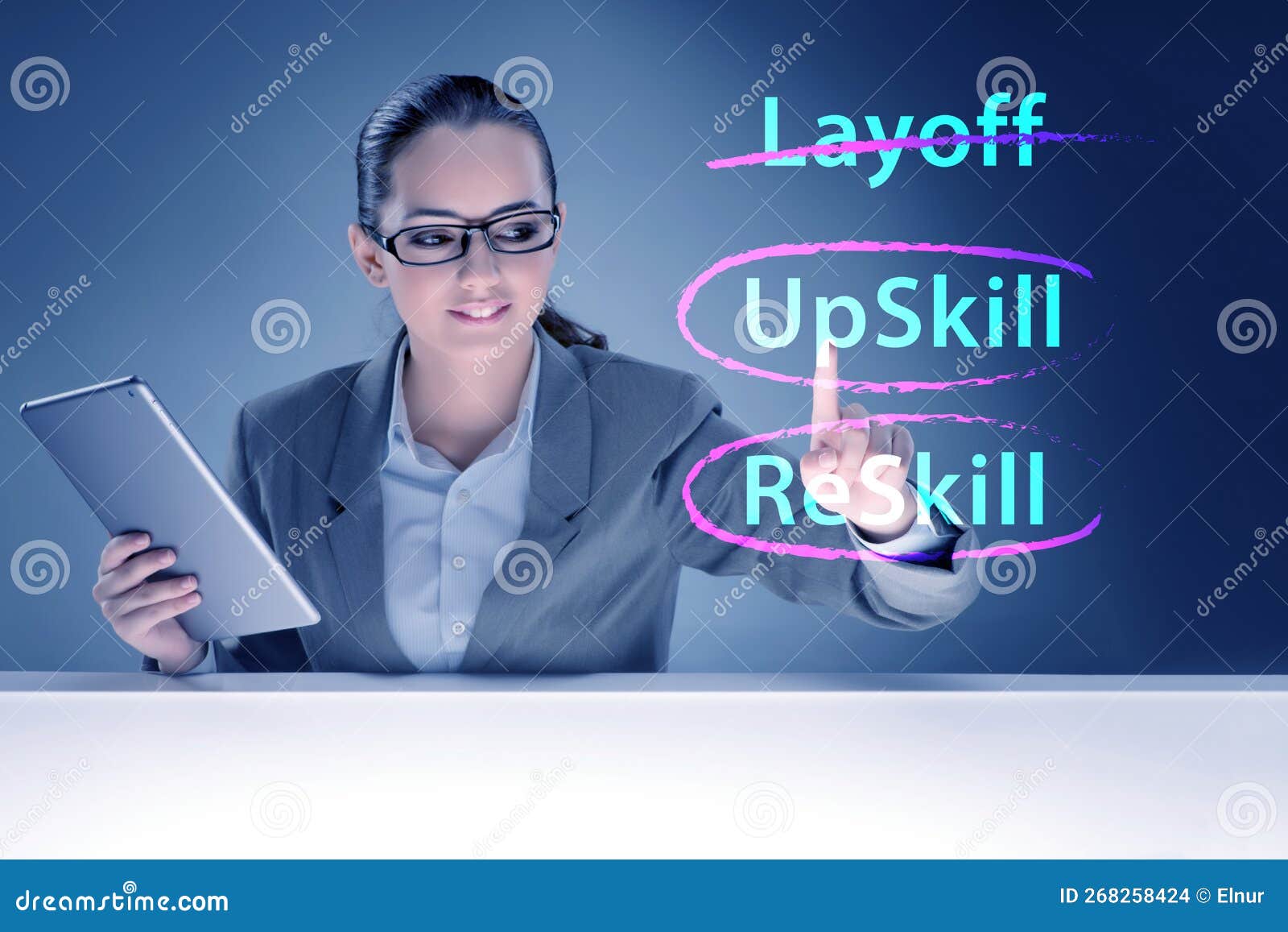 Re-skilling and Upskilling in Learning Concept Stock Photo - Image of ...