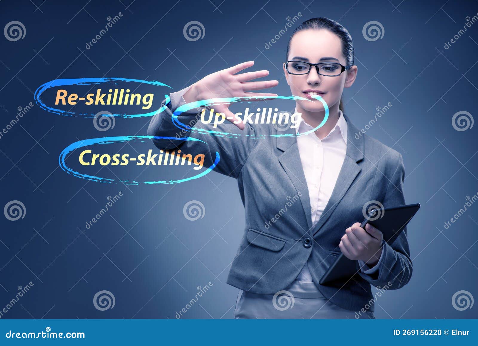 Re-skilling and Upskilling in Learning Concept Stock Photo - Image of ...