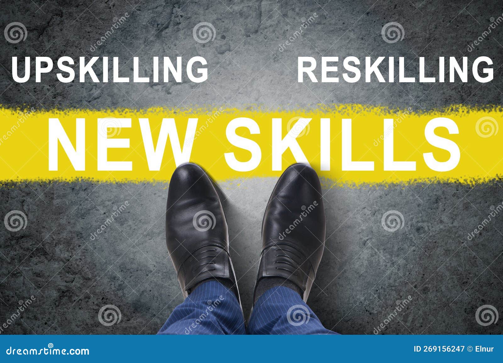 Re-skilling and Upskilling in Learning Concept Stock Image - Image of ...
