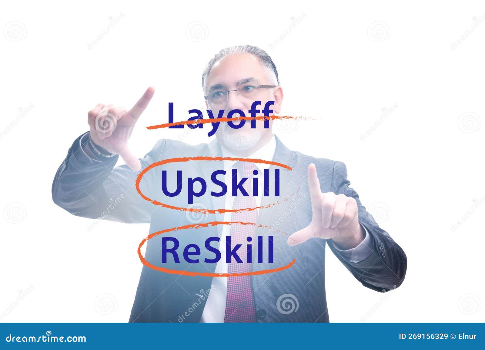 Re-skilling and Upskilling in Learning Concept Stock Illustration ...