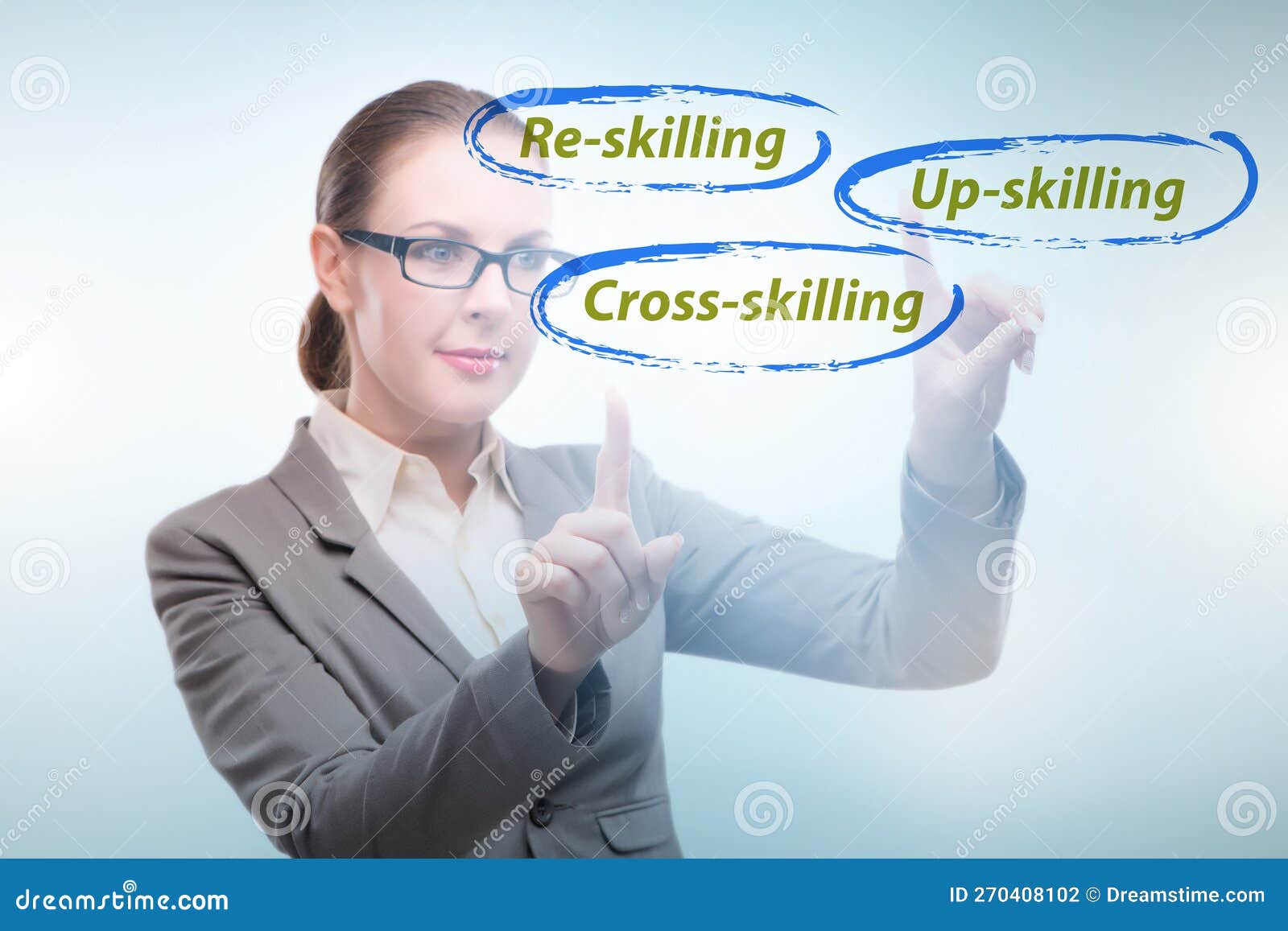 Re-skilling and Upskilling in Learning Concept Stock Photo - Image of ...