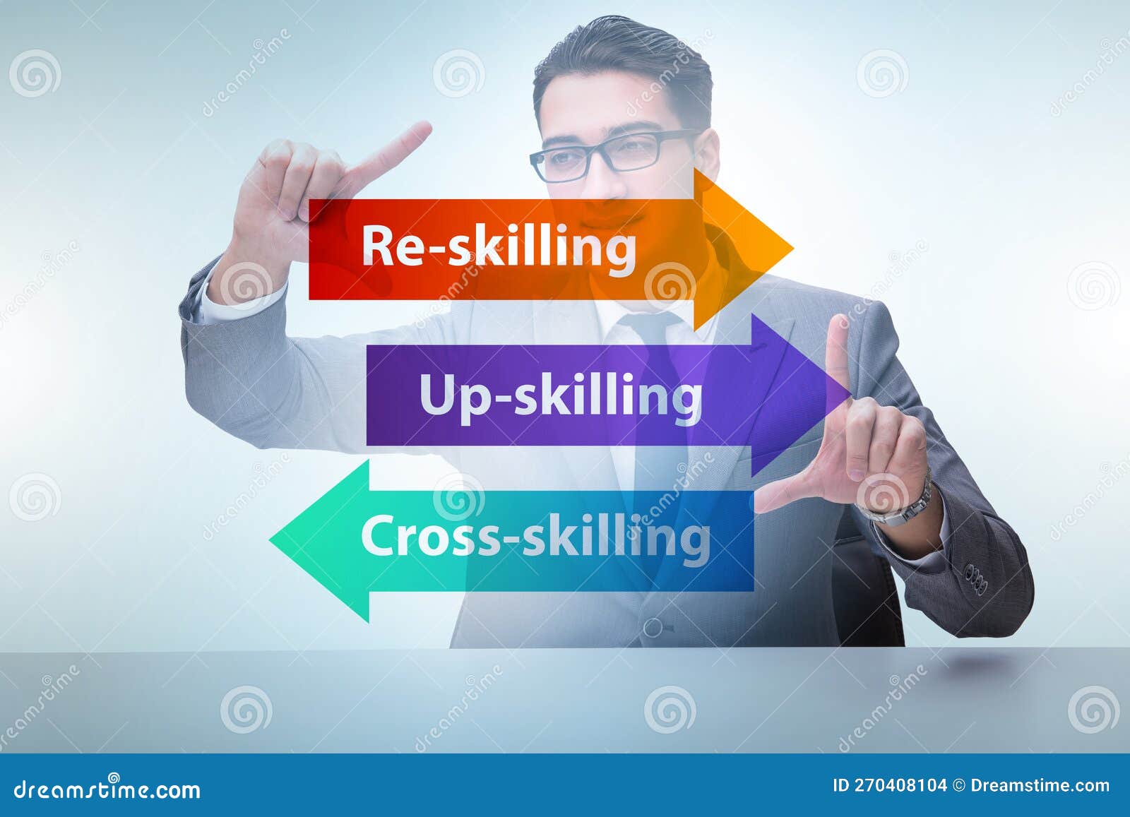 Re-skilling and Upskilling in Learning Concept Stock Photo - Image of ...