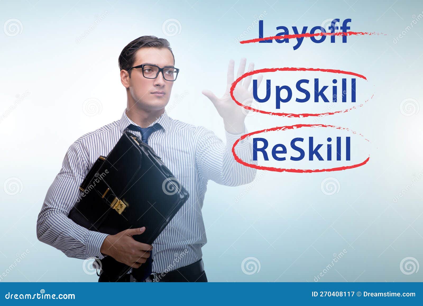 Re-skilling and Upskilling in Learning Concept Stock Image - Image of ...