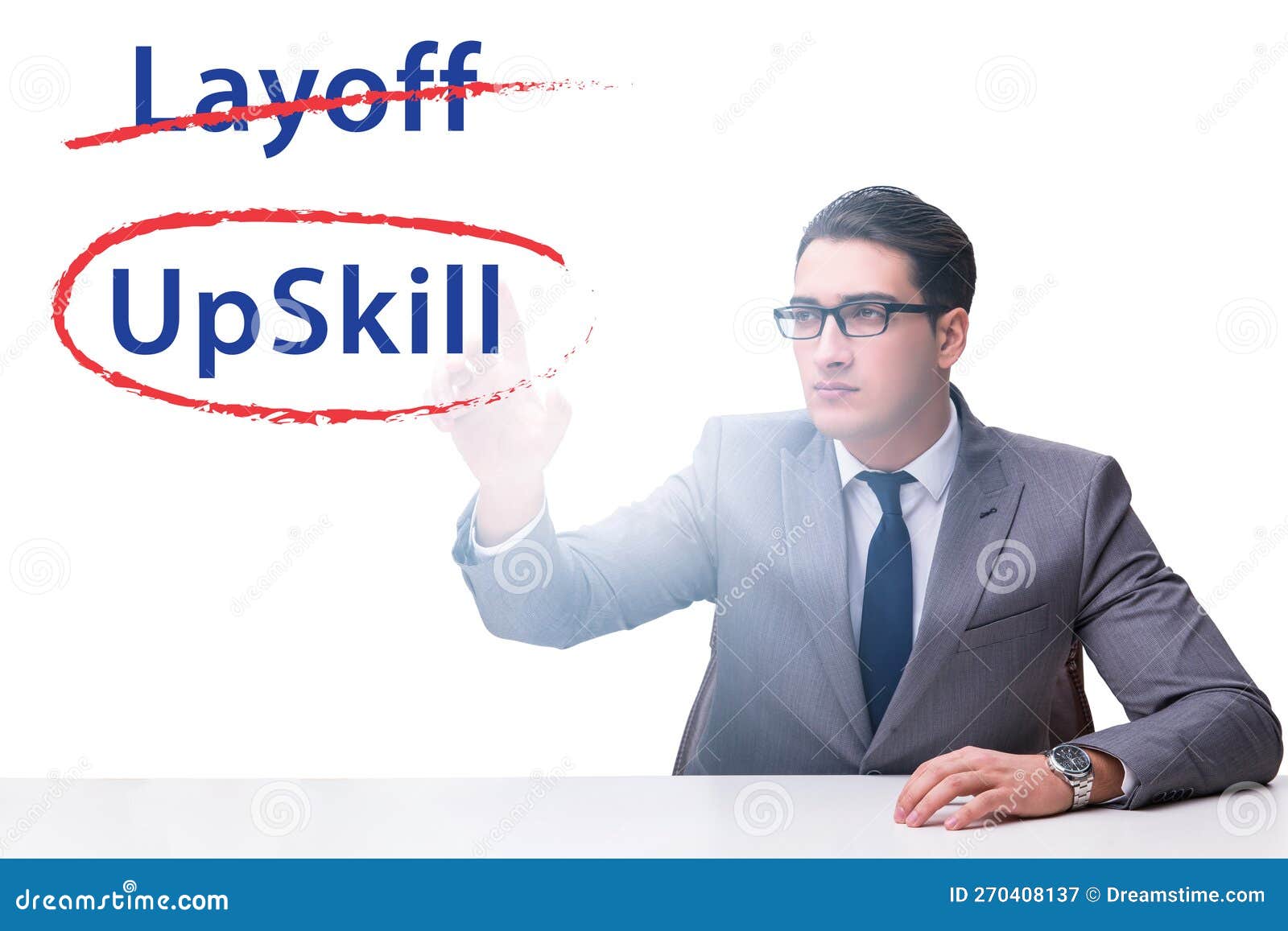Re-skilling and Upskilling in Learning Concept Stock Image - Image of ...